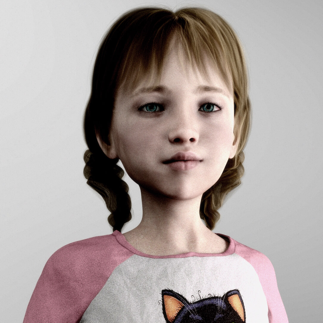 Kaylyn portrait 3D Render, Digital Art by B3y0nd3r