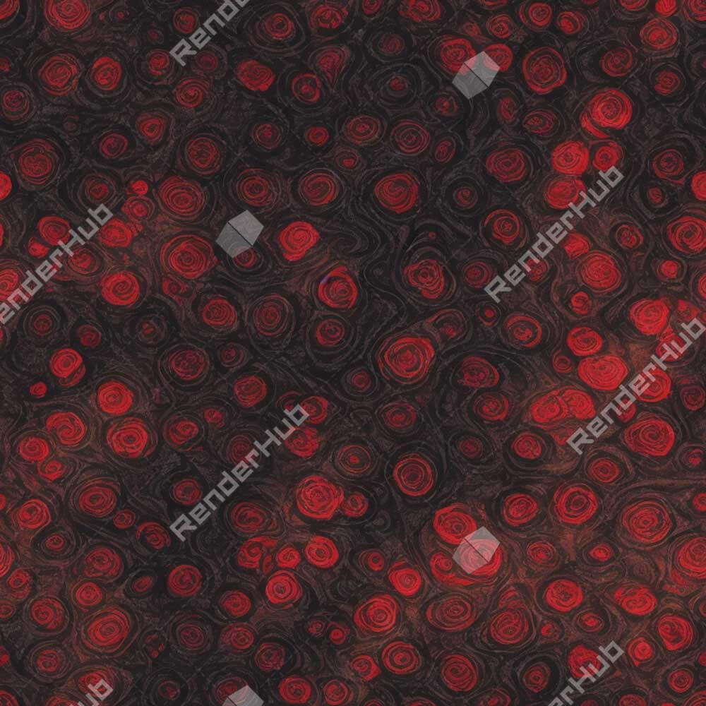 Ethereal Black & Red Swirls - Dreamy Abstract Pattern Stock Image by Babakn