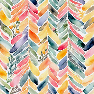 Herringbone Seamless Repeat Pattern - Watercolor Art Stock Image by Babakn