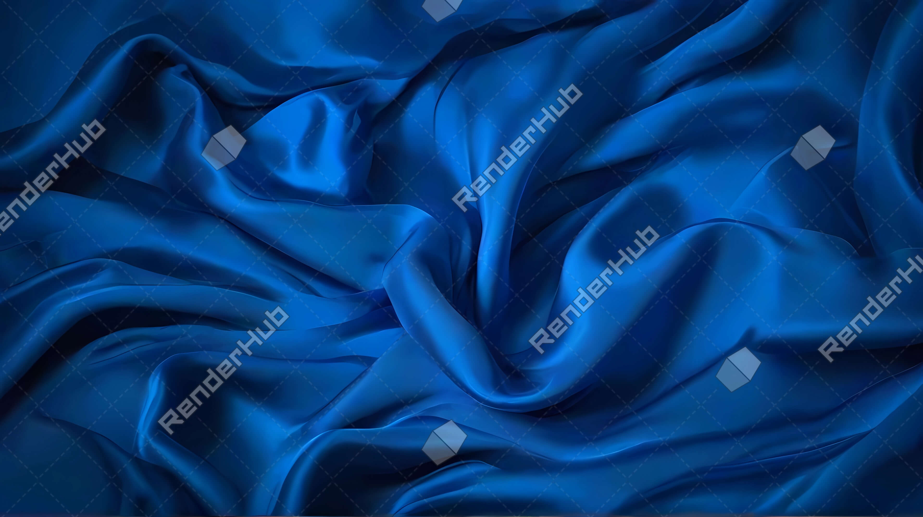 Royal Elegance: Deep Blue Silk Satin Symphony - Stock Image by Babakn