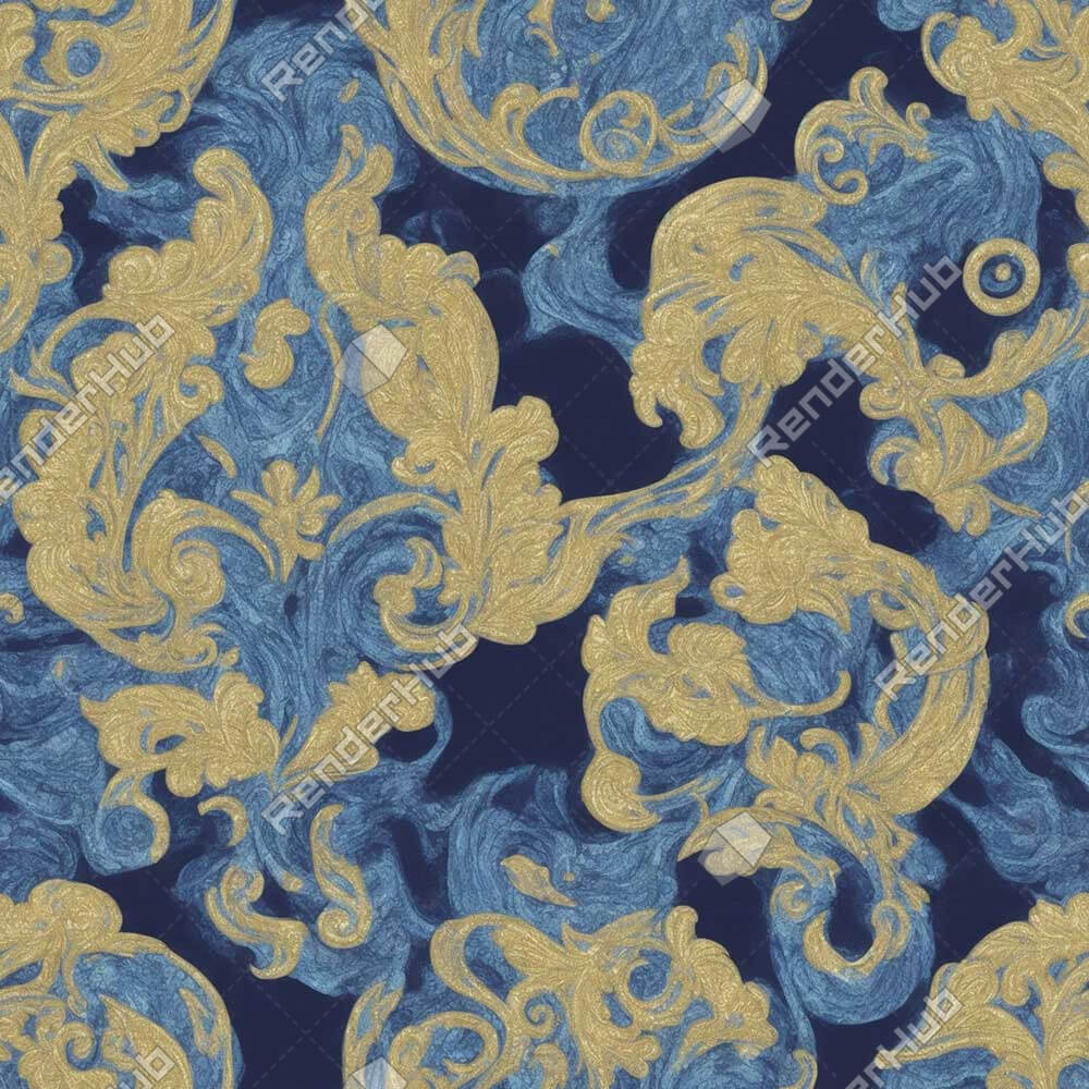 Versace-Style Fabric Print - Luxurious Seamless Pattern Stock Image by ...