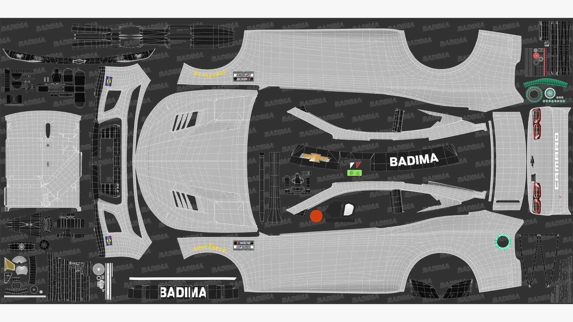 Nascar Chevrolet Camaro 2024-2025 3D Model by badima