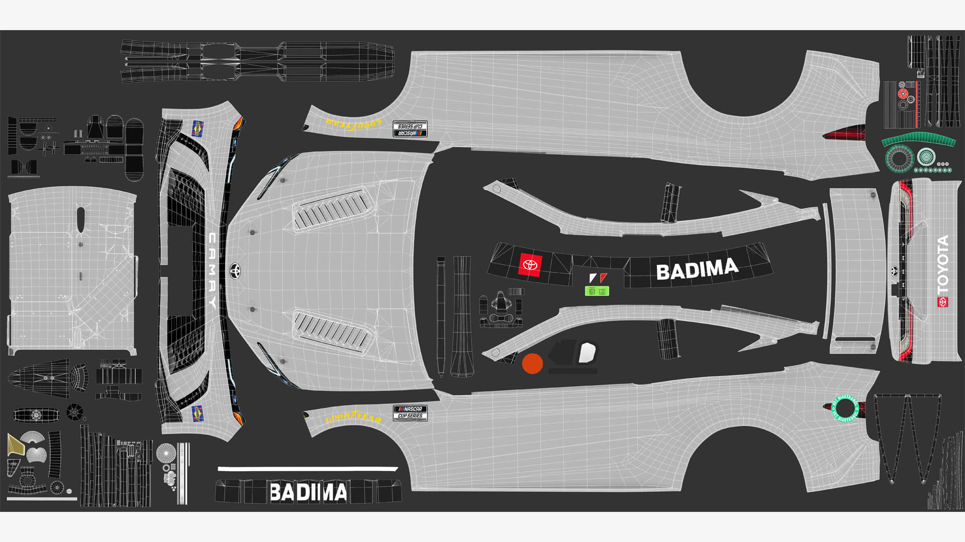 Nascar Toyota Camry 2024 - 3D Model by badima