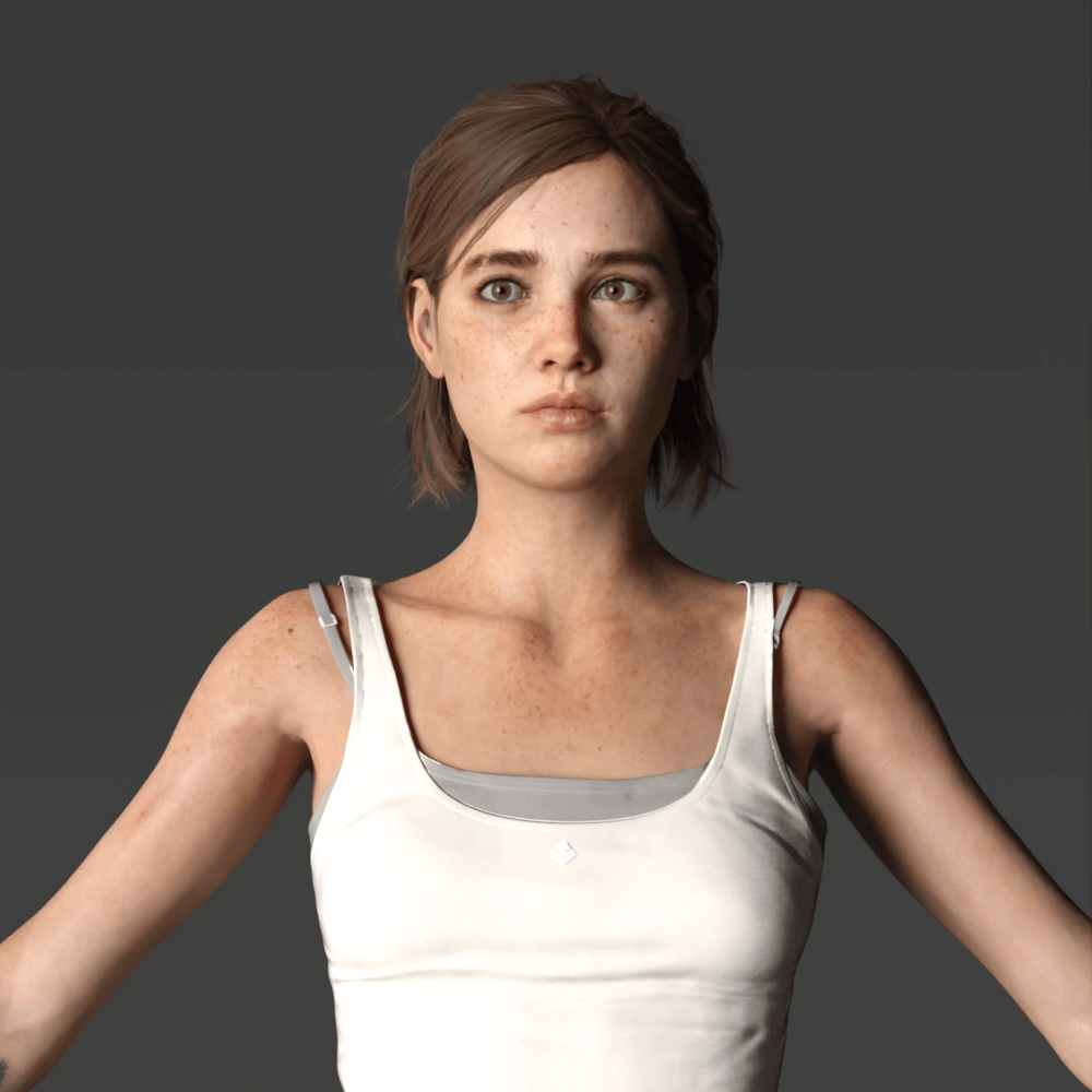 Ellie High Detailed model - BUST 3D Render, Digital Art by Bal111