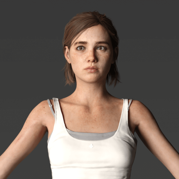 Ellie High detailed model Perfil 3D Render by Bal111