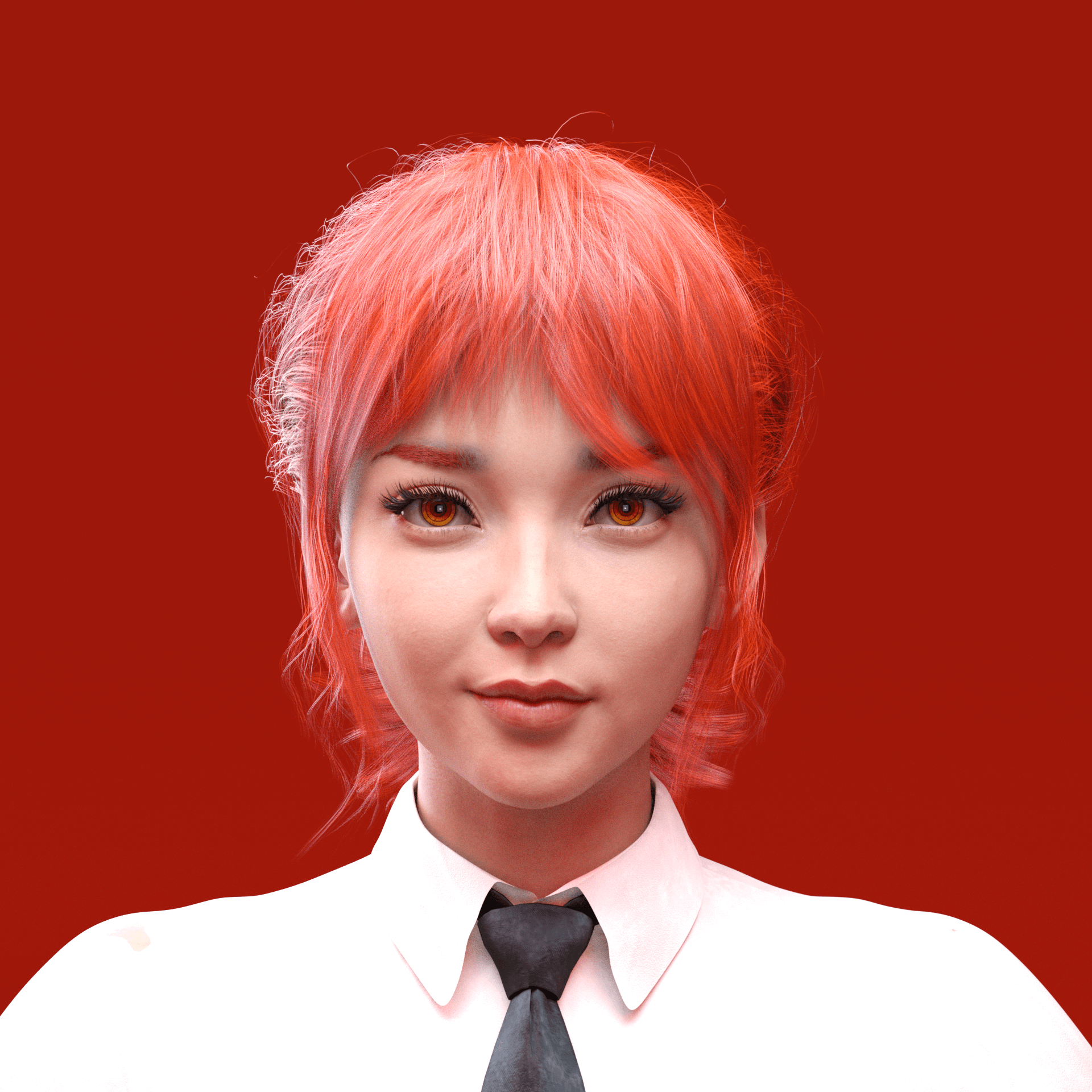 Makima Realistic - CGI 3D Render, Digital Art by Bal111