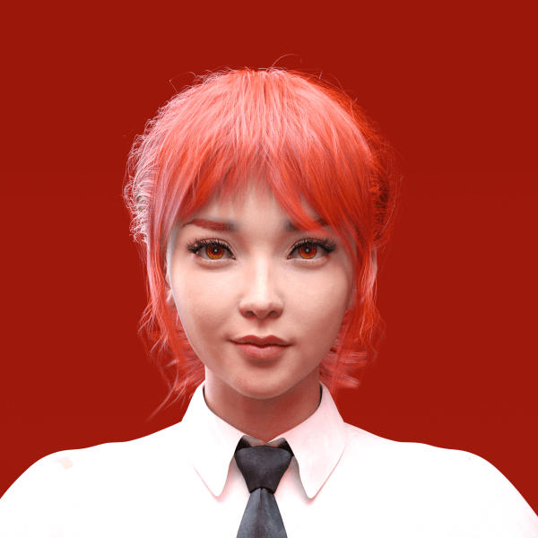 Makima Realistic - CGI - Dramatic LIGHTS 3D Render | RenderHub Gallery