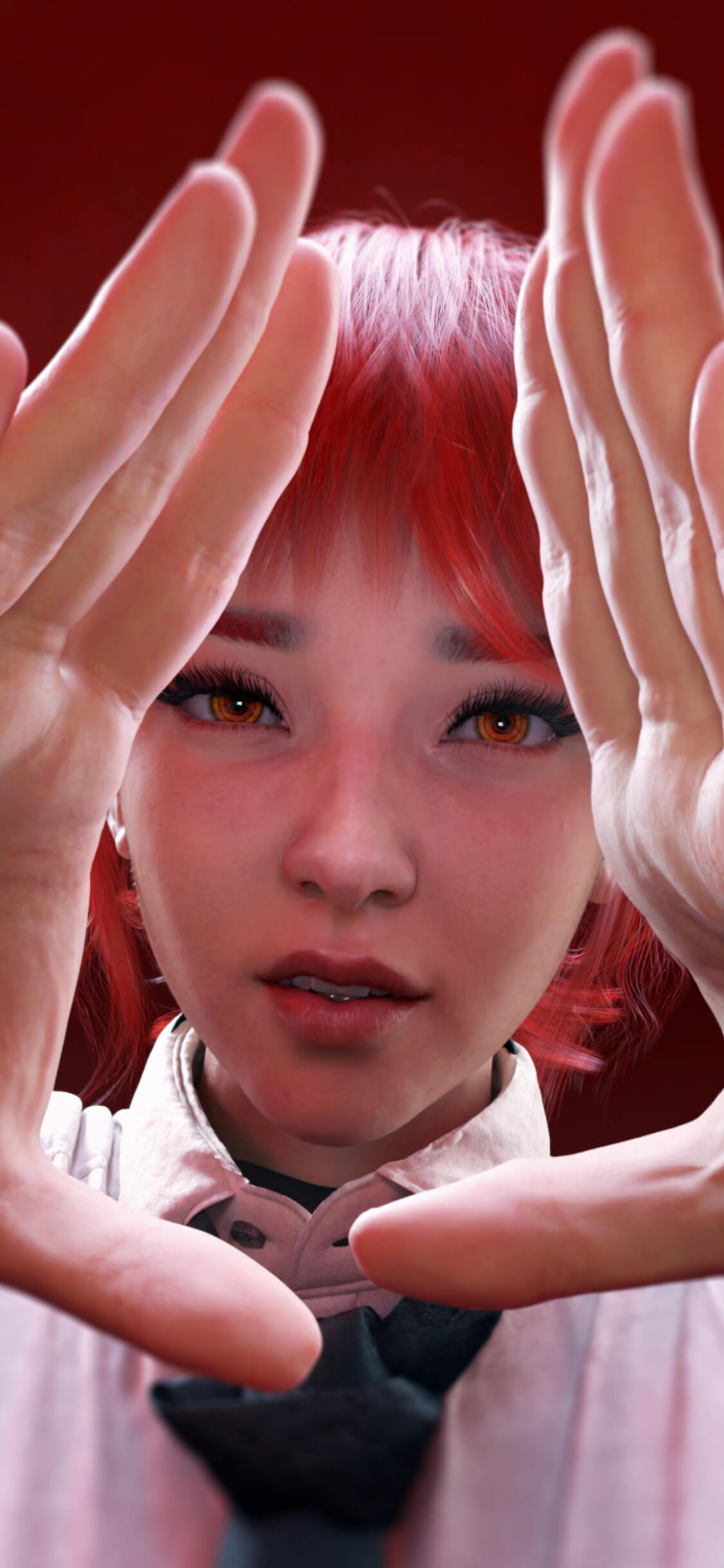 Makima Realistic - CGI - Wallpaper 3D Desktop HD Wallpaper