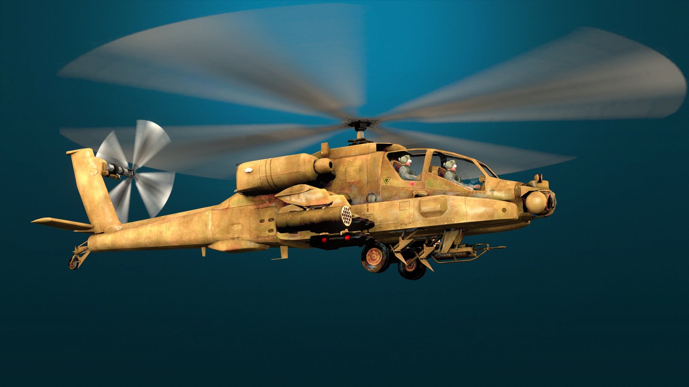 Apache Helicopter - 3D Model by bappyshuvo