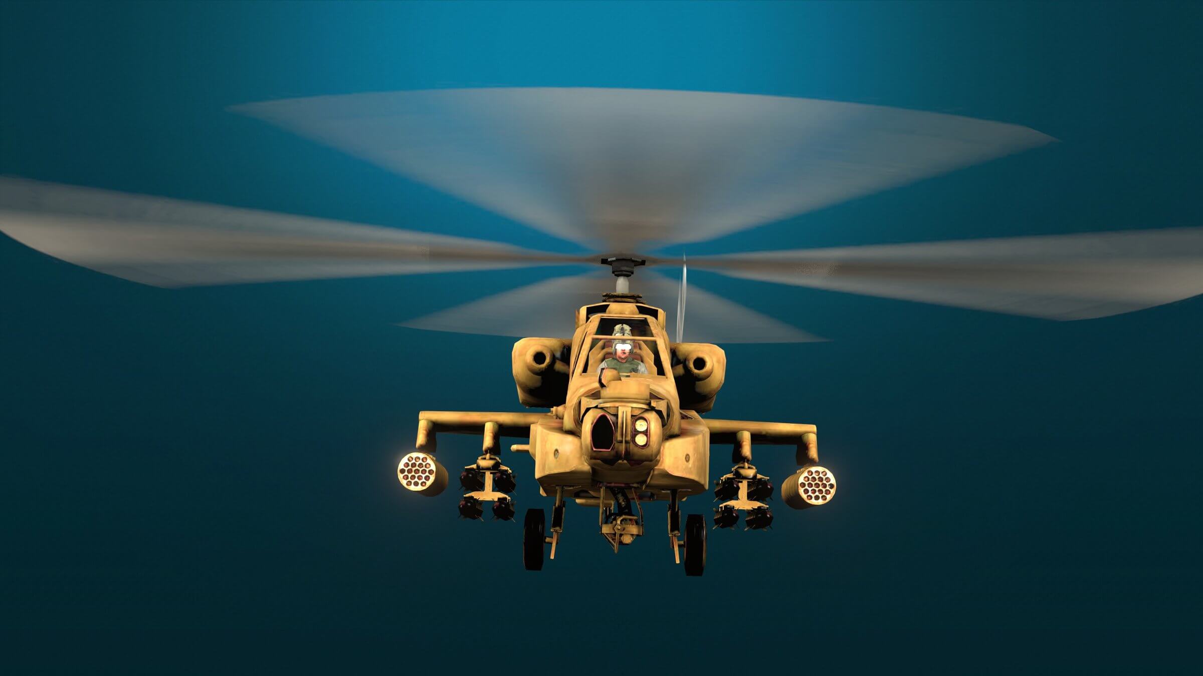 Apache Helicopter - 3D Model by bappyshuvo