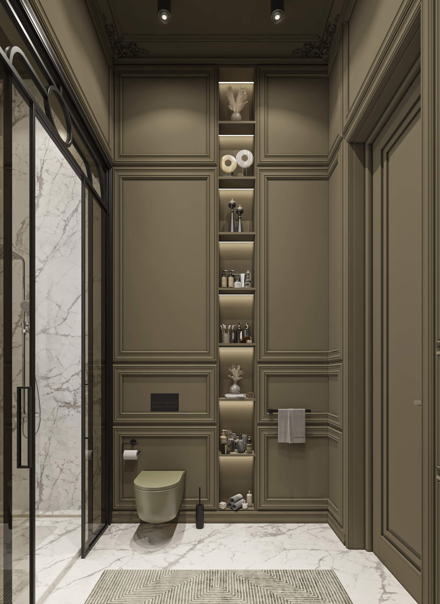 New Classic Bathroom - 3D Model by baselsaeed