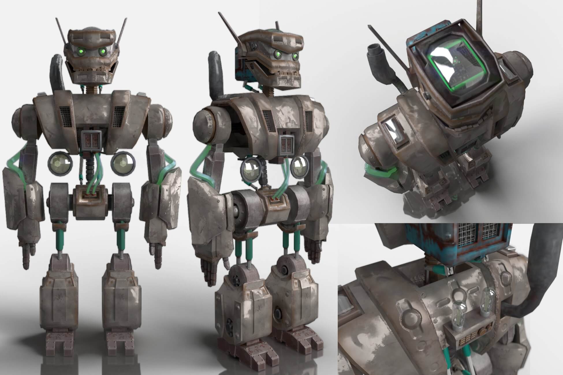 Old Robot - 3D Model by Baster3D