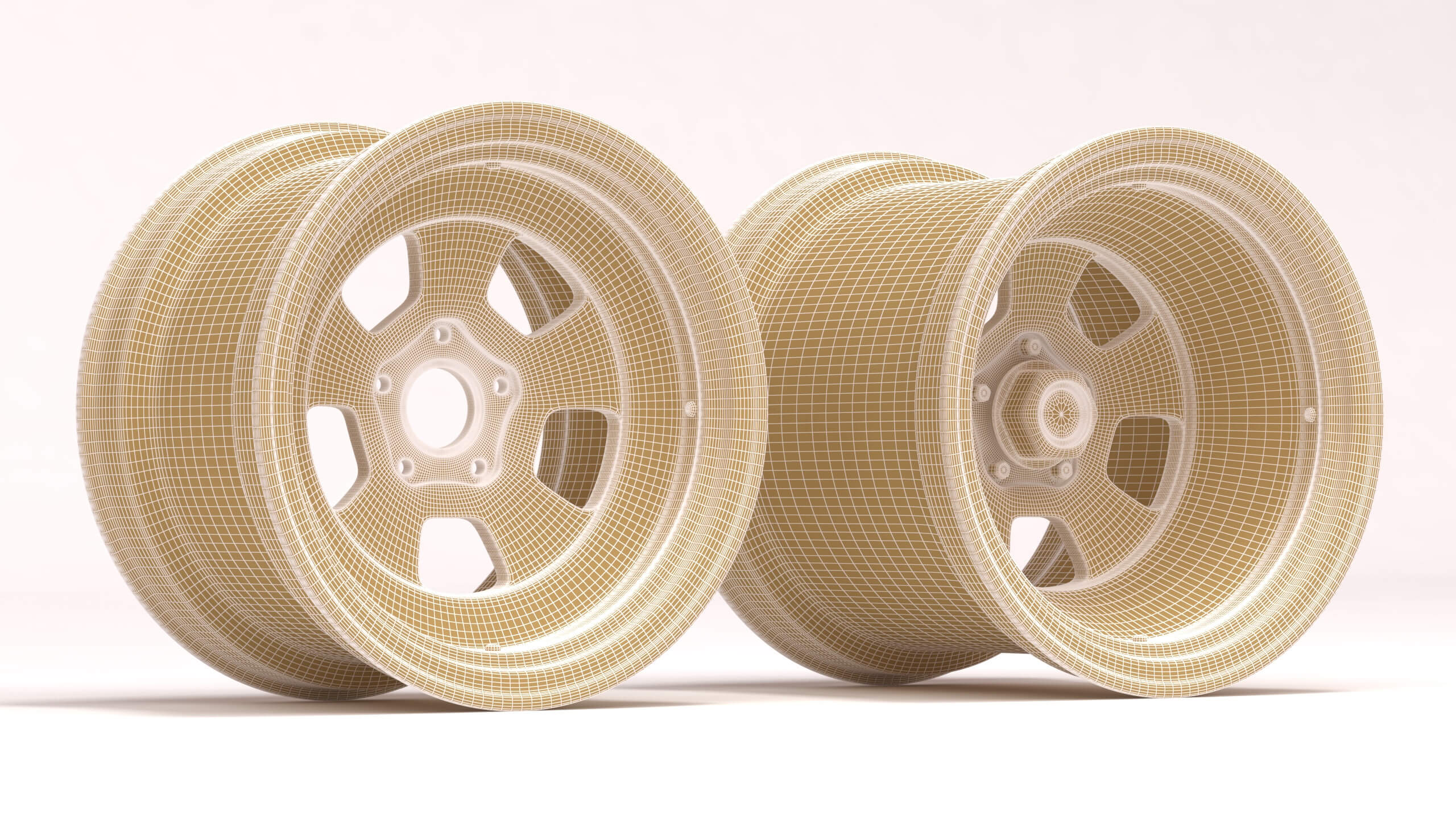 312 PB Rims Front and Rear - 3D Model by bayazoff