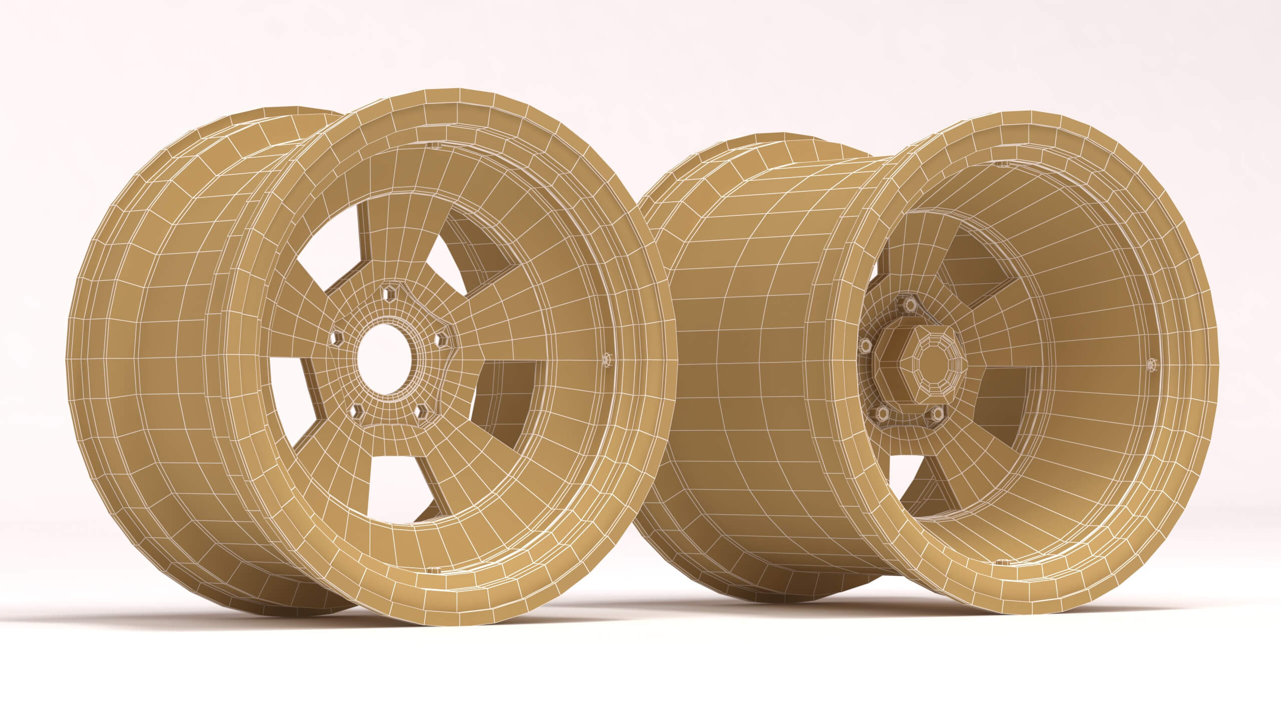 312 PB Rims Front and Rear - 3D Model by bayazoff