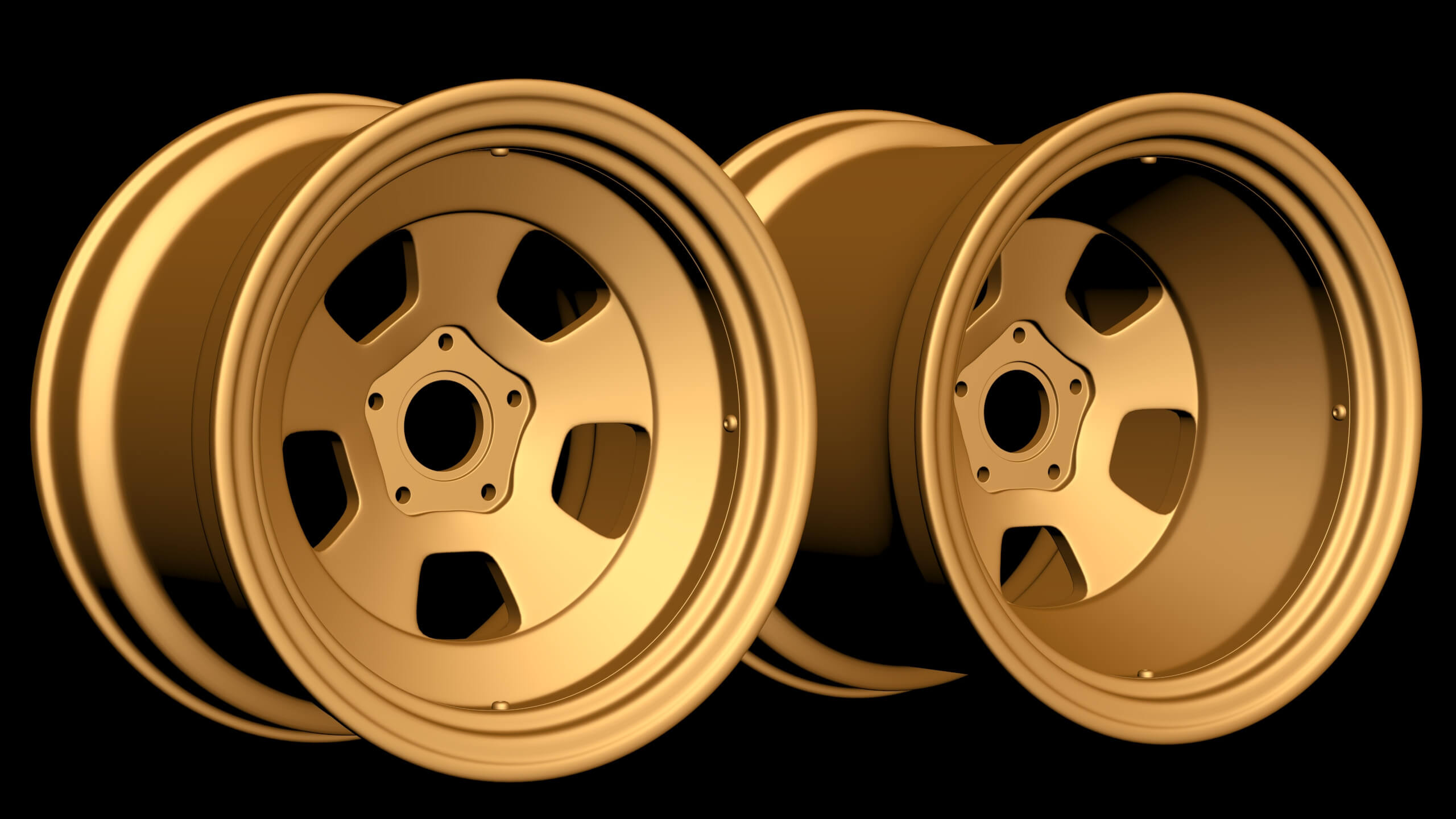 312 PB Rims Front and Rear - 3D Model by bayazoff