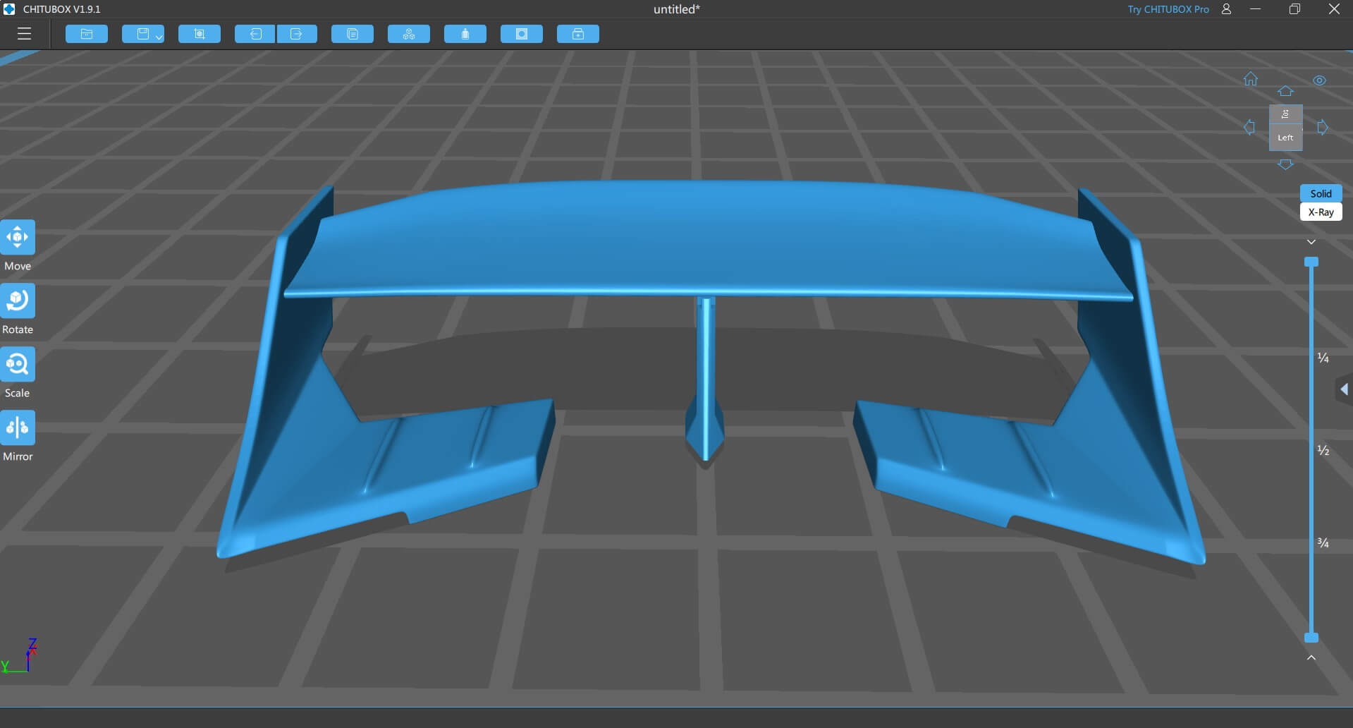 35GT RR Silhouette Rear Wing Standalone - 3D Model by bayazoff