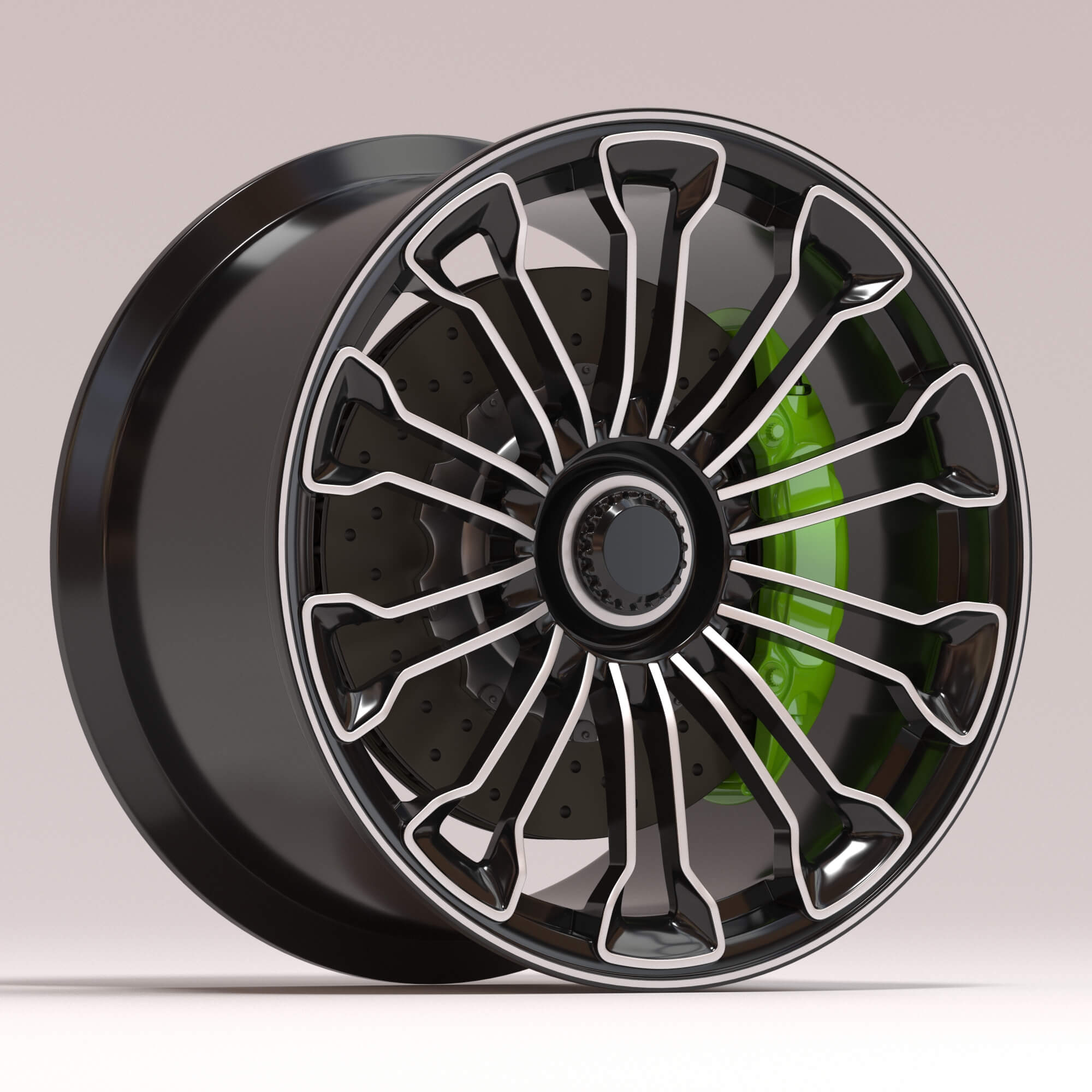 918 Spyder Wheels Front and Rear - 3D Model by bayazoff