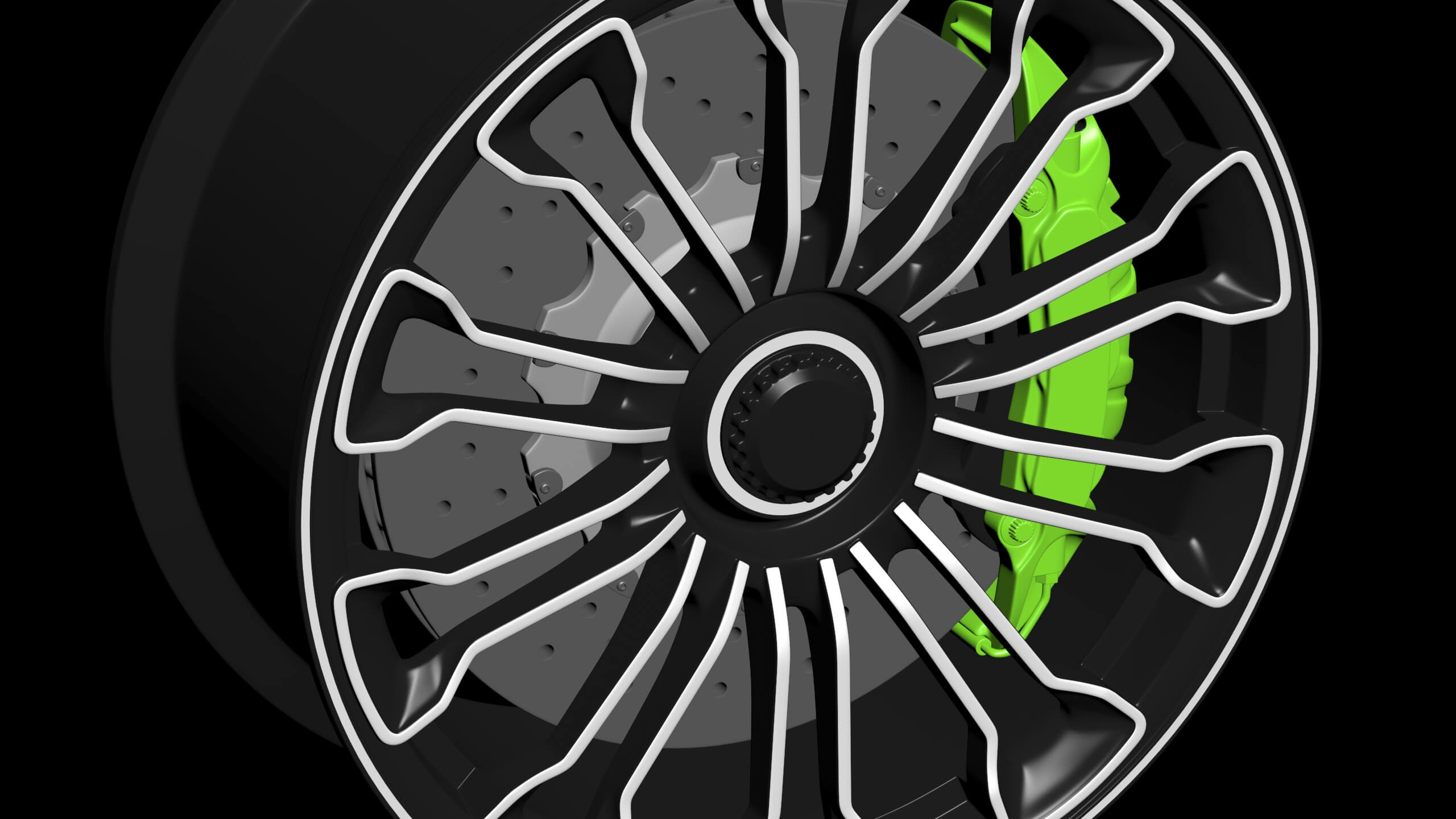 918 Spyder Wheels Front and Rear - 3D Model by bayazoff