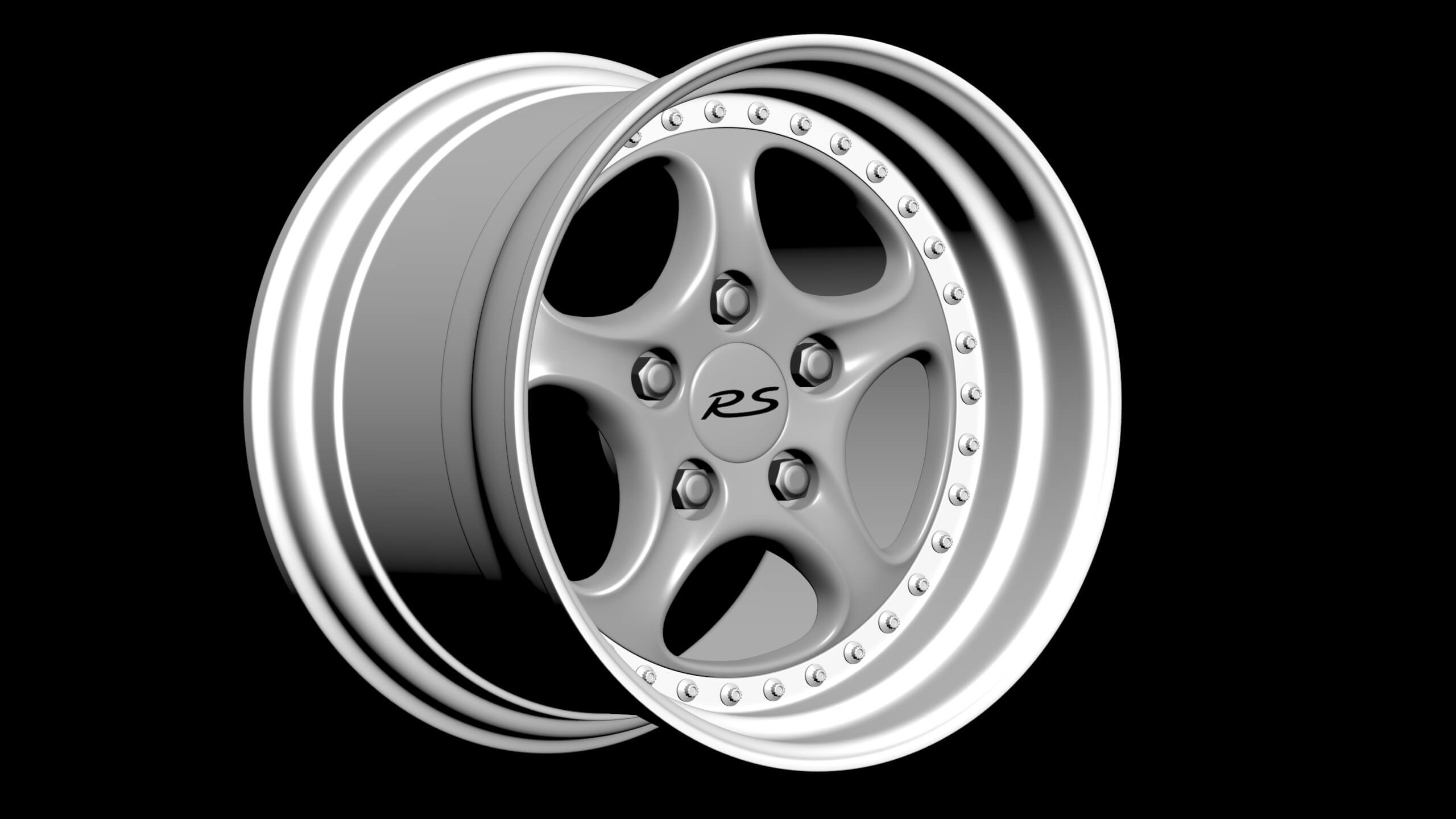 993 RS Speedline Wheels - 3D Model by bayazoff
