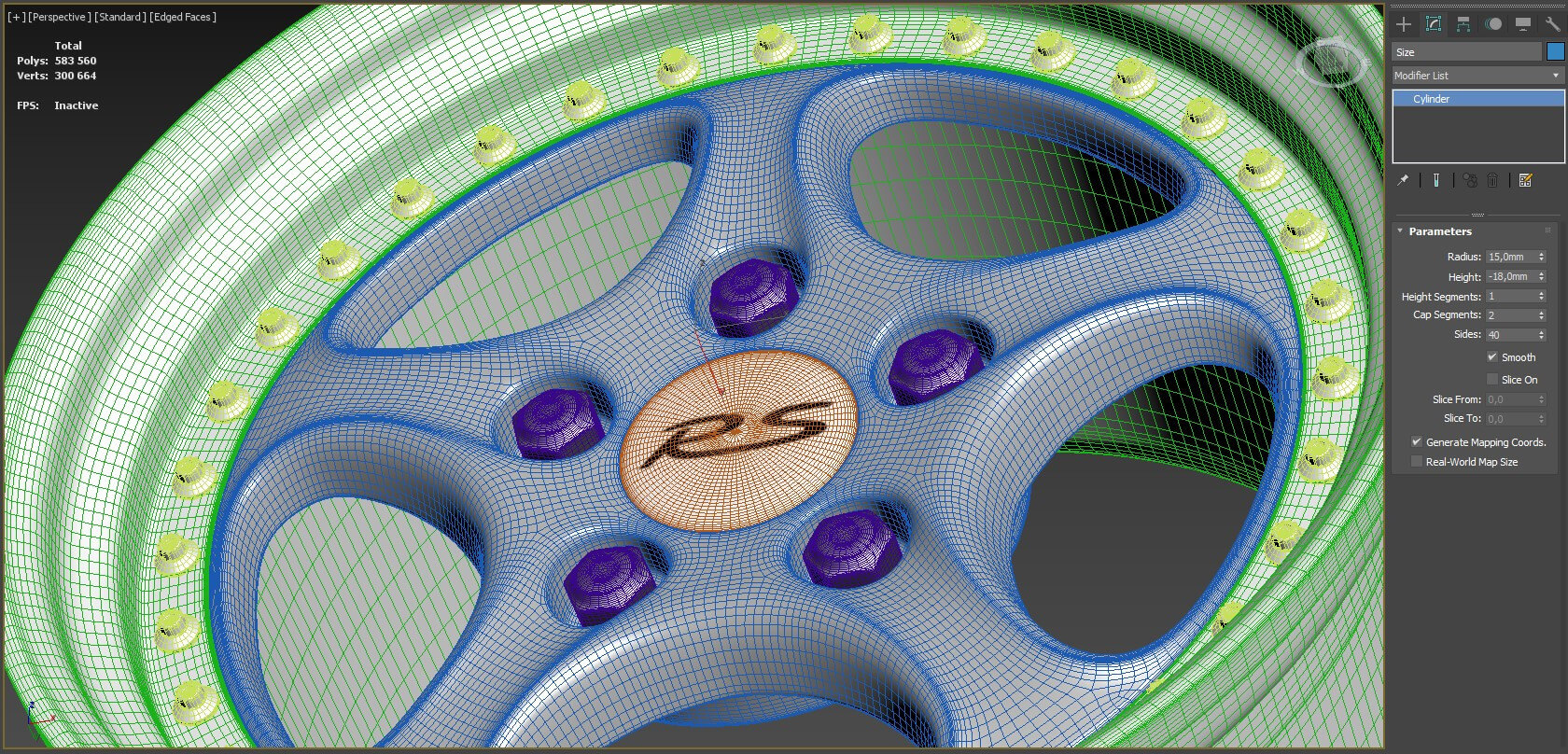 993 RS Speedline Wheels - 3D Print Model by bayazoff