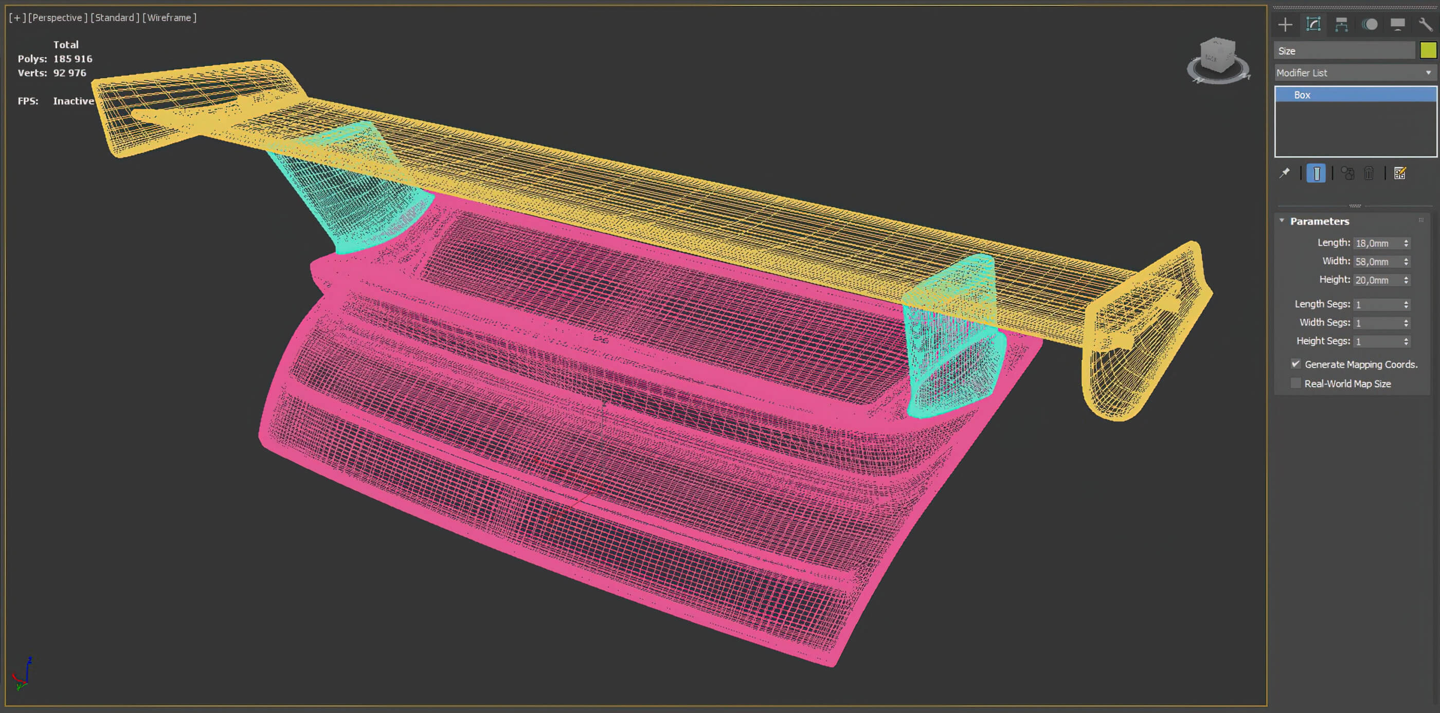 996 GT3 RS Spoiler - 3D Model by bayazoff