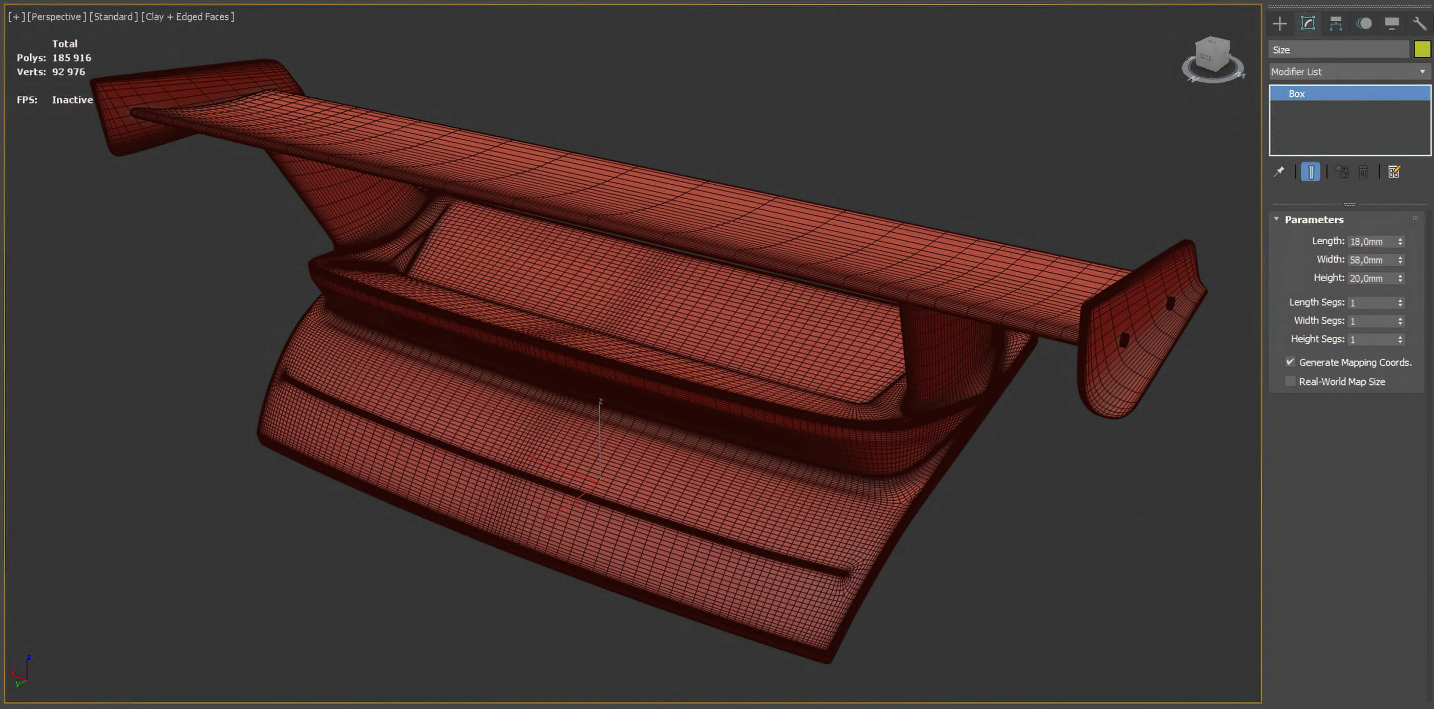 996 GT3 RS Spoiler - 3D Model by bayazoff