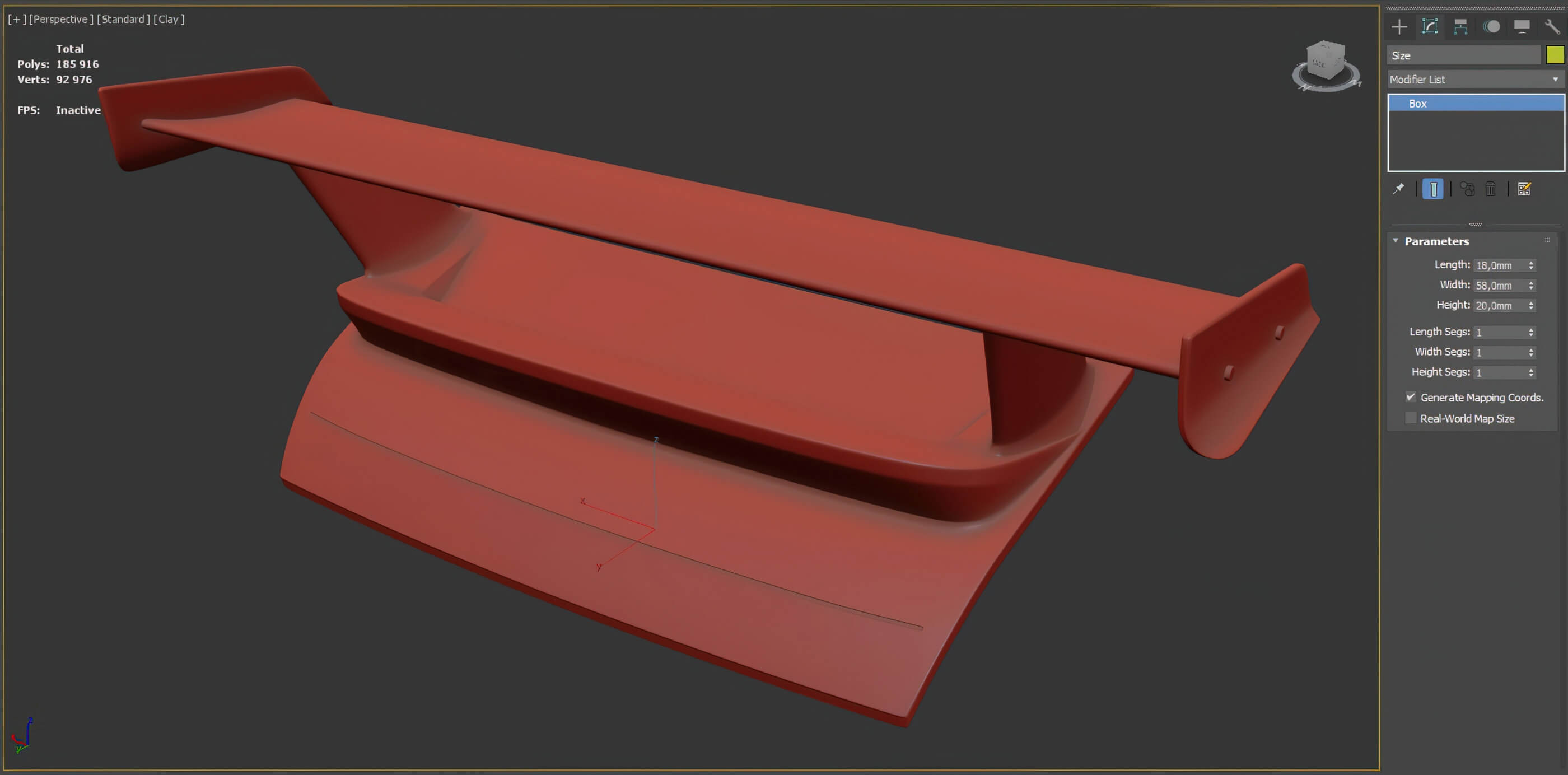 996 GT3 RS Spoiler - 3D Model by bayazoff