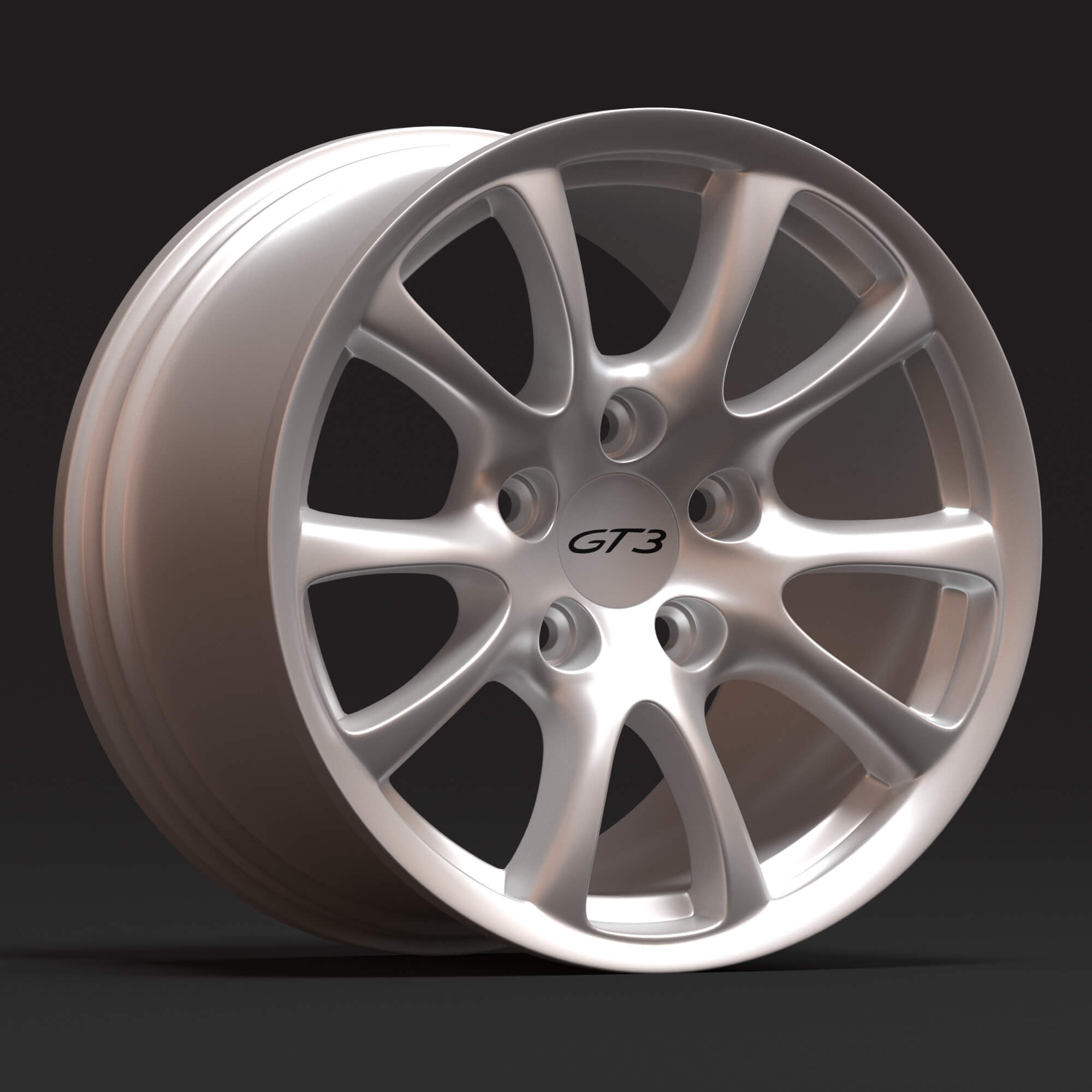 996 GT3 Wheels - 3D Model by bayazoff