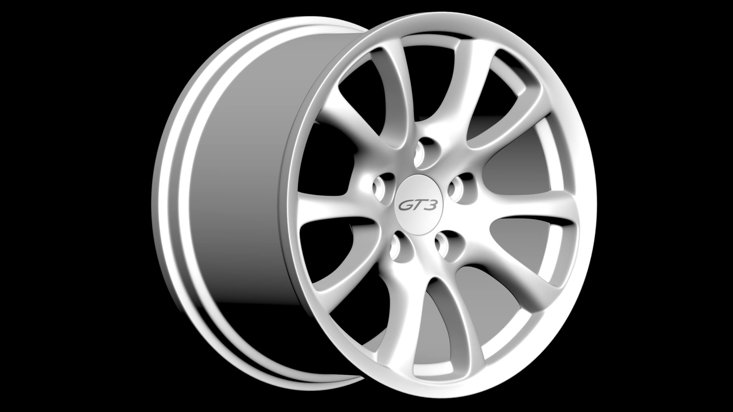 996 GT3 Wheels - 3D Model by bayazoff