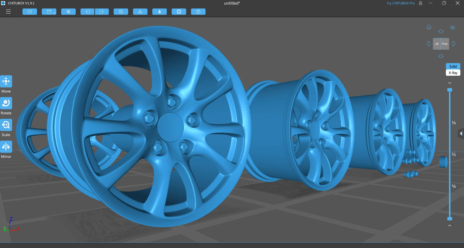 996 GT3 Wheels - 3D Model by bayazoff
