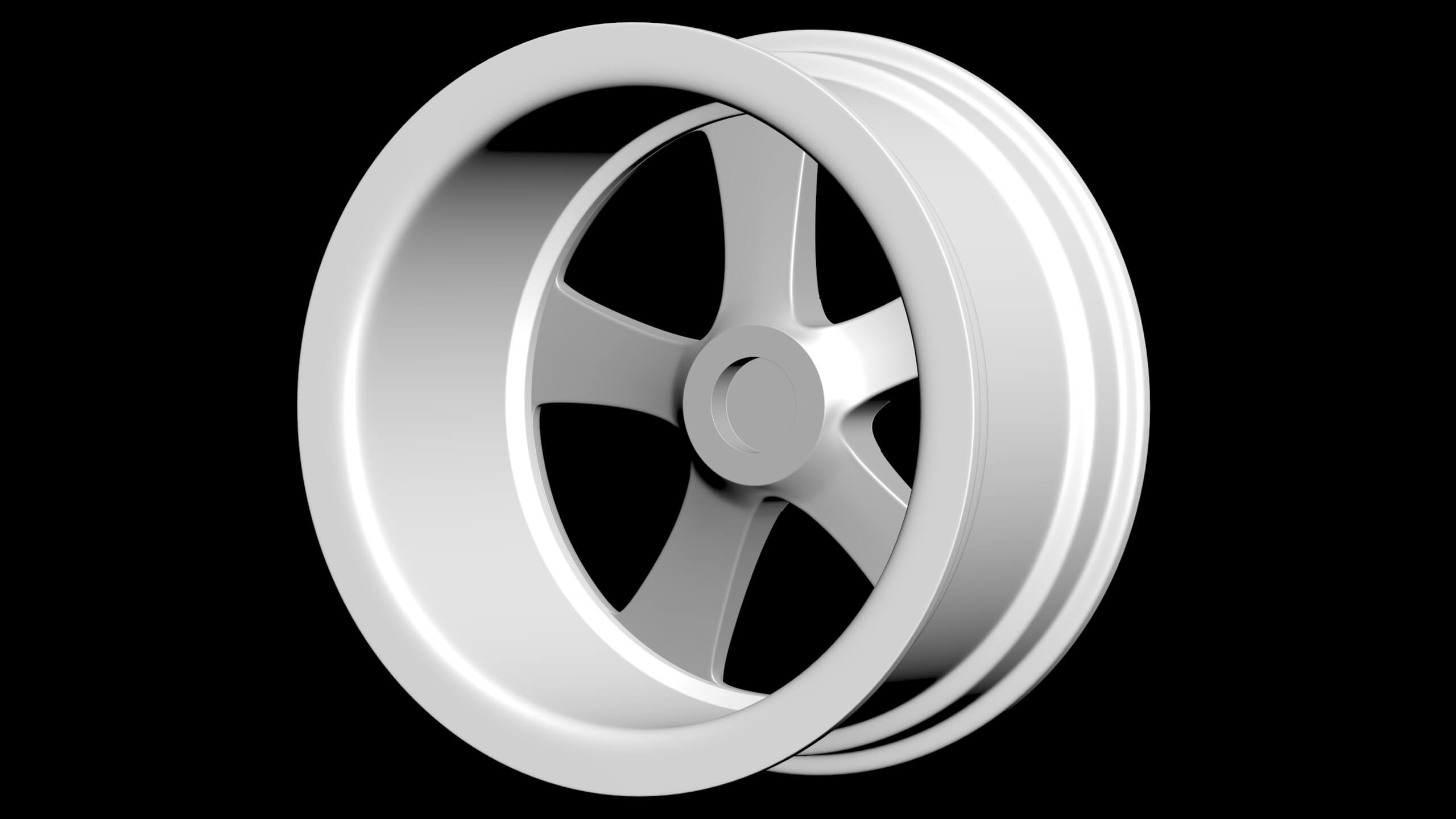 AME Modelart 3PC Wheels - 3D Print Model by bayazoff