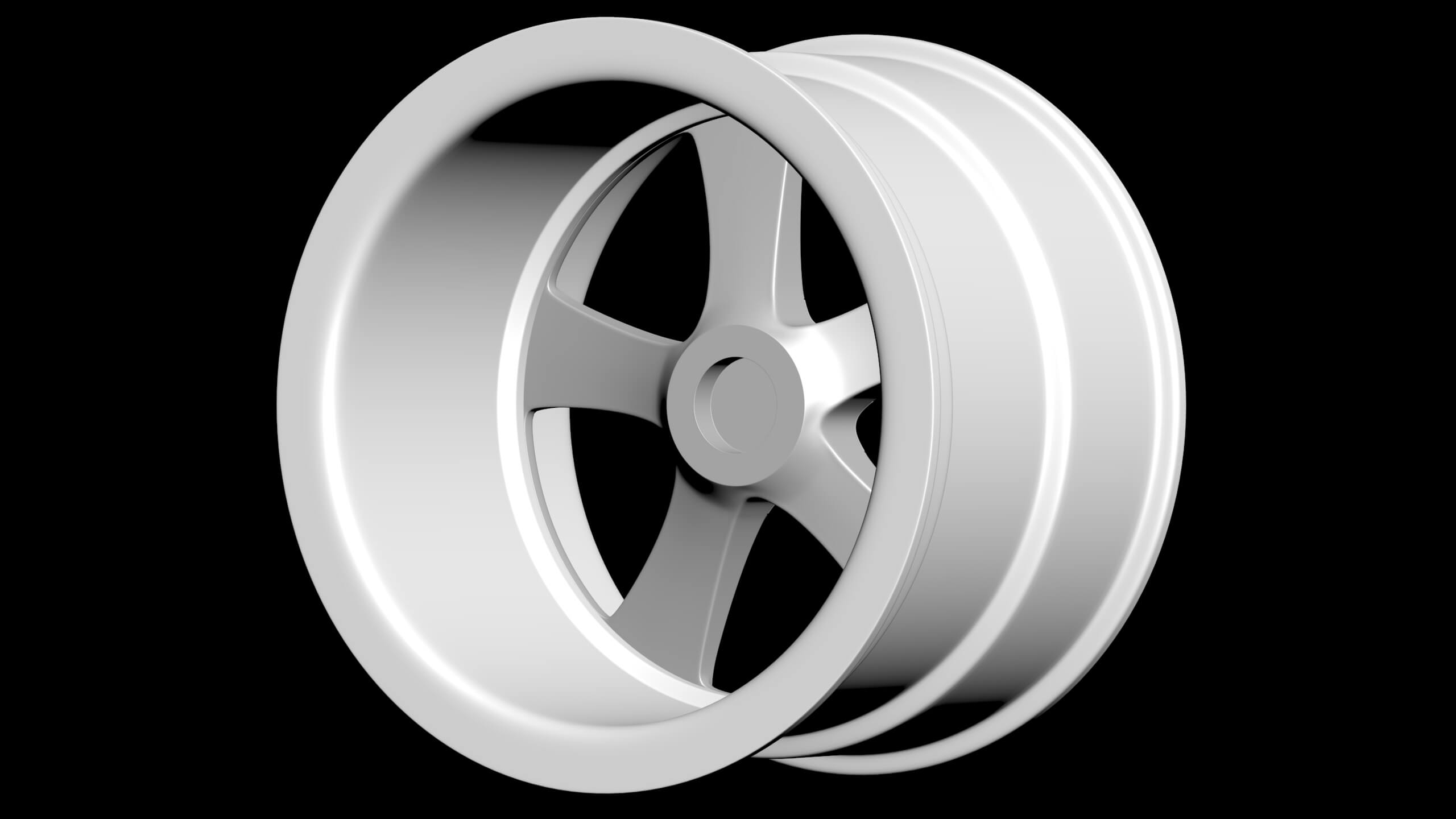 AME Modelart 3PC Wheels - 3D Print Model by bayazoff