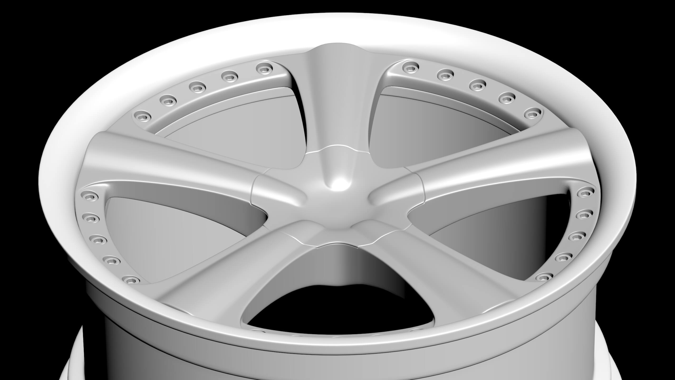 AME Modelart 3PC Wheels - 3D Print Model by bayazoff