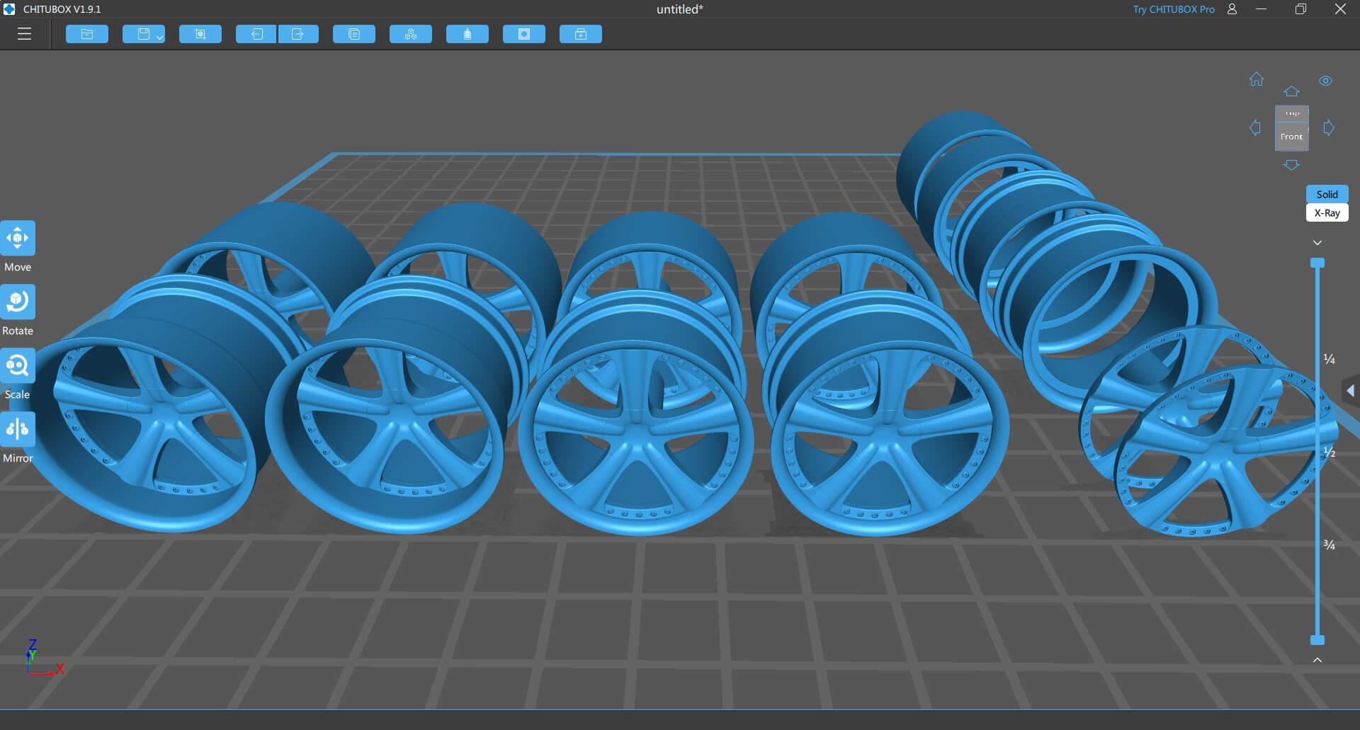 AME Modelart 3PC Wheels - 3D Print Model by bayazoff