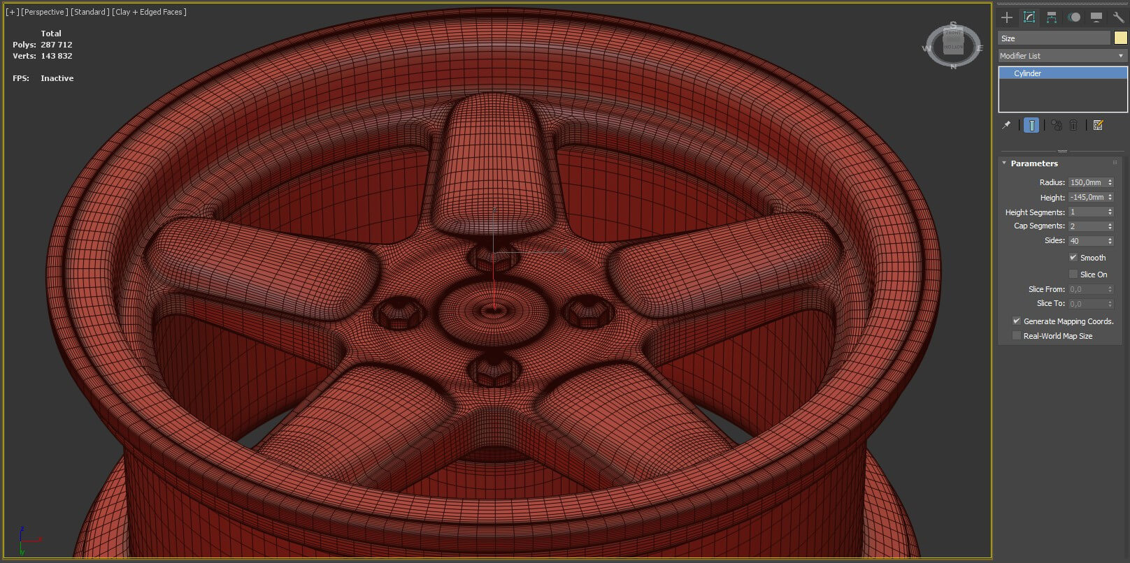 AC Schnitzer Type 1 Four Lugs - 3D Model by bayazoff