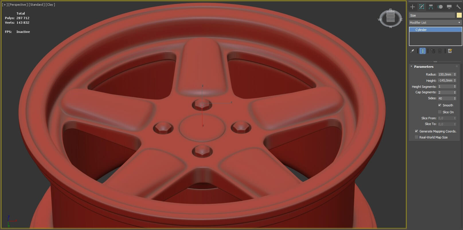 AC Schnitzer Type 1 Four Lugs - 3D Model by bayazoff