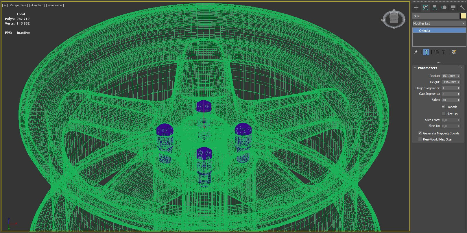 AC Schnitzer Type 1 Four Lugs - 3D Model by bayazoff
