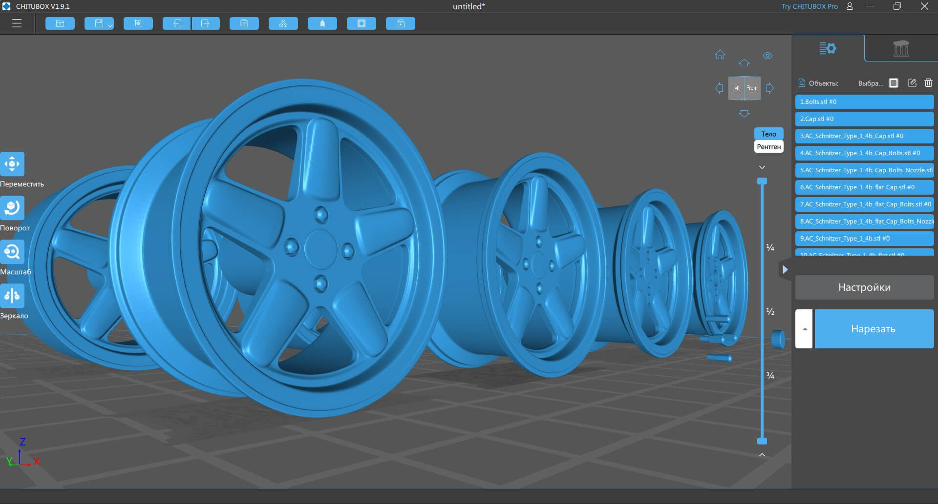 AC Schnitzer Type 1 Four Lugs - 3D Model by bayazoff