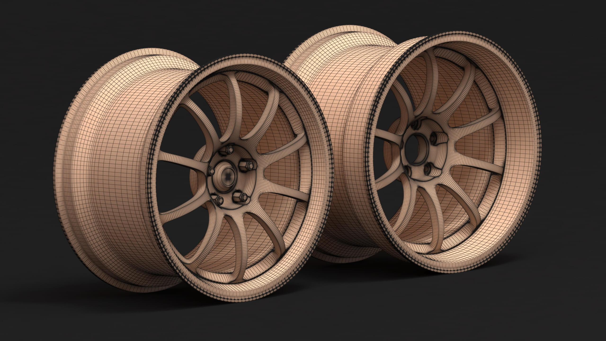Advan Racing RS-D Printable Rim Two Versions 3D Print Model by bayazoff
