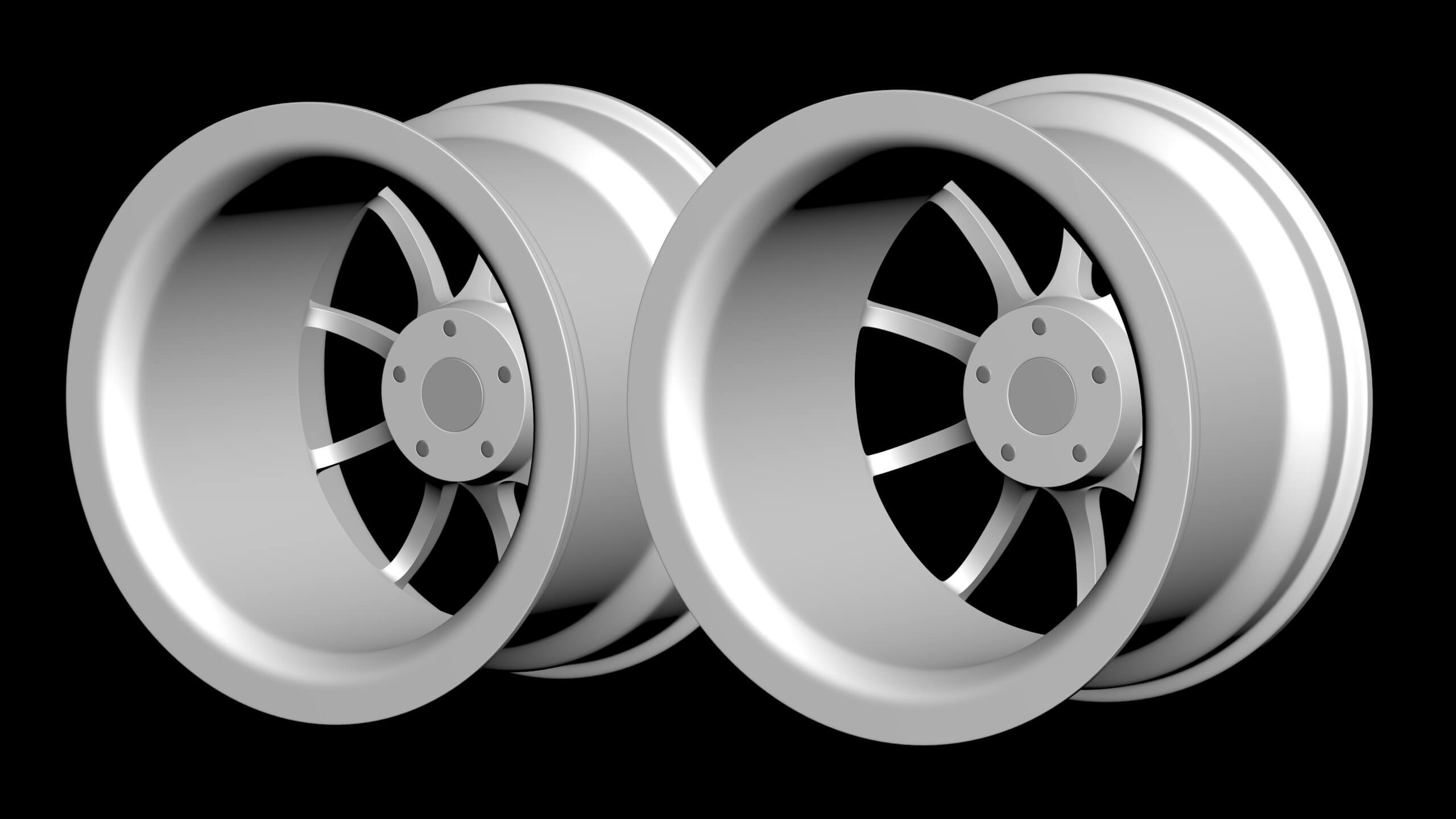 Advan Racing RS-D Printable Rim Two Versions 3D Print Model by bayazoff