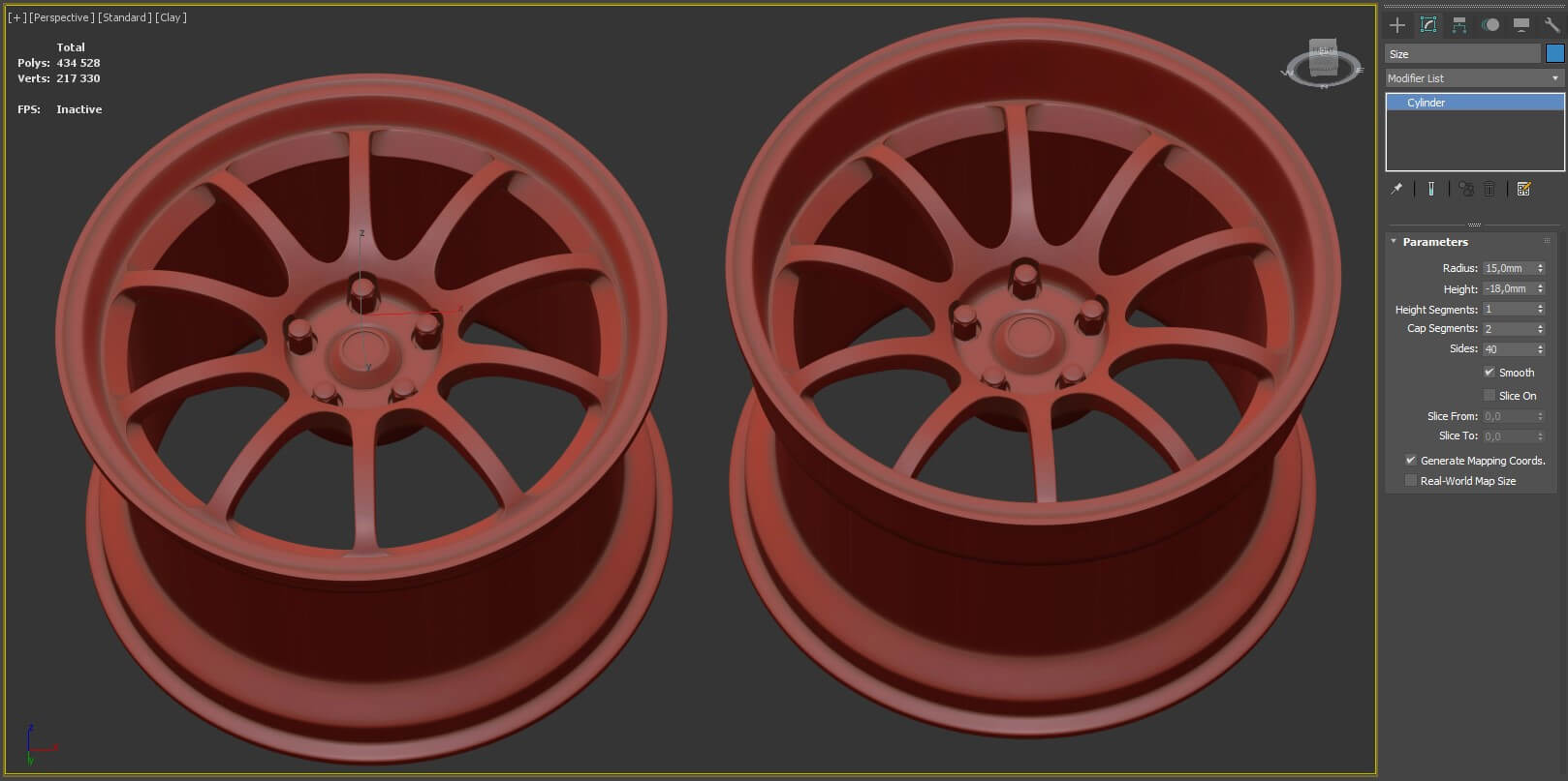 Advan Racing RS-D Printable Rim Two Versions 3D Print Model by bayazoff