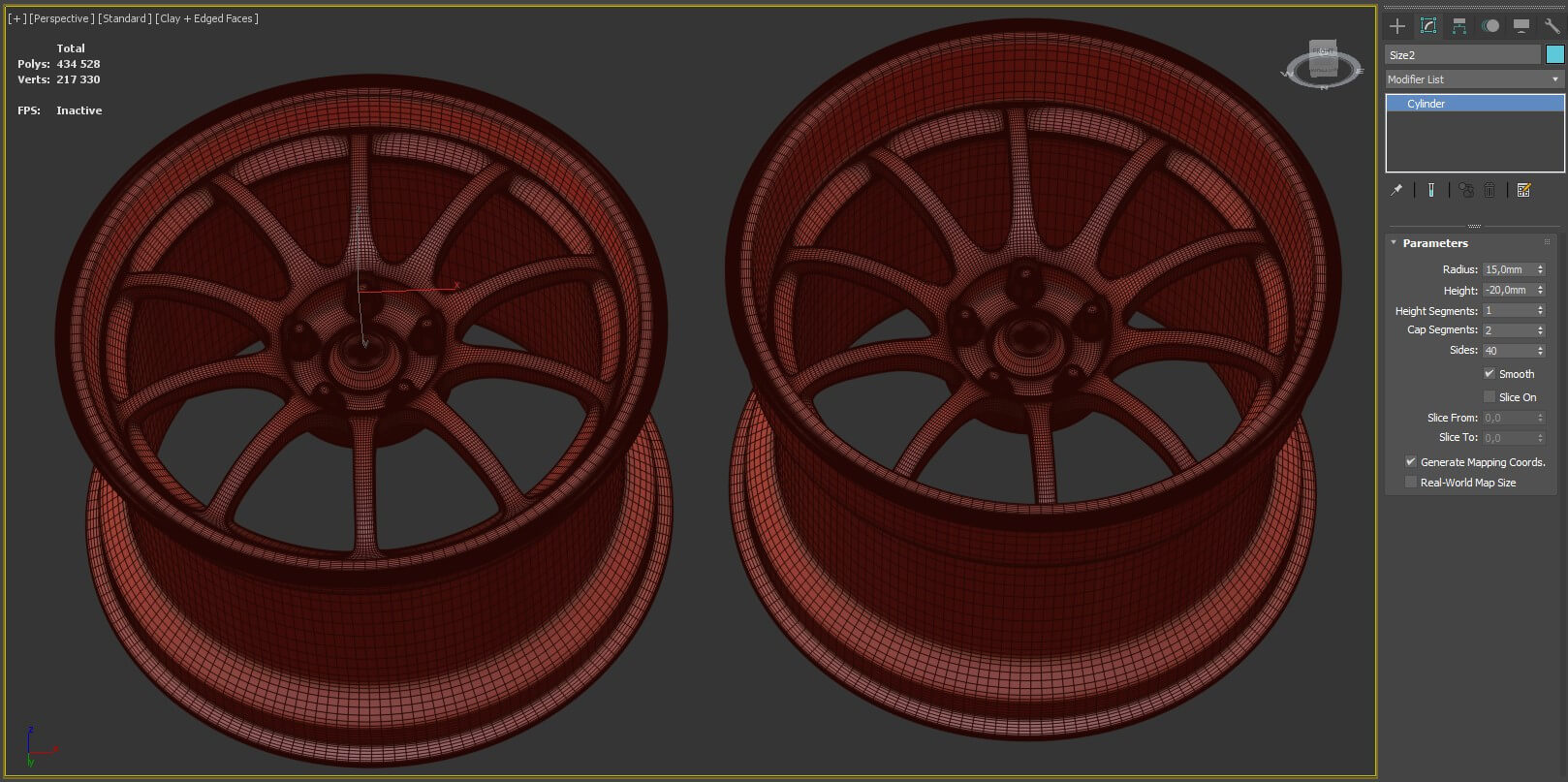 Advan Racing RS-D Printable Rim Two Versions 3D Print Model by bayazoff