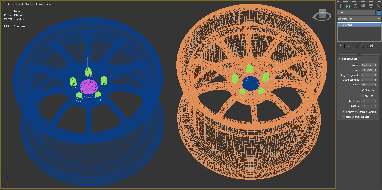 Advan Racing RS-D Printable Rim Two Versions 3D Print Model by bayazoff