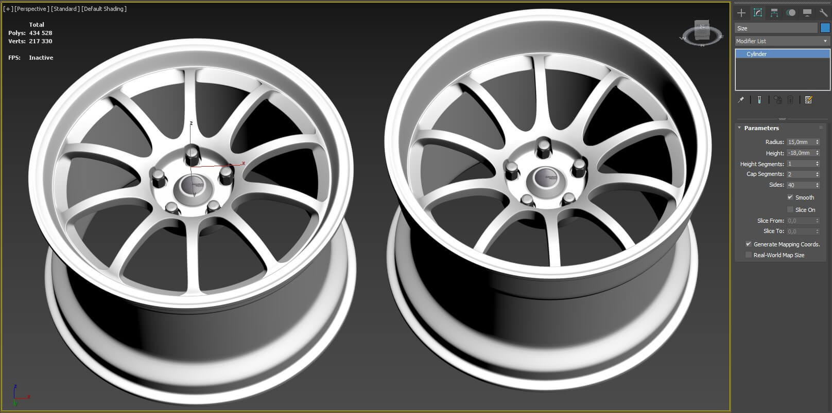 Advan Racing RS-D Printable Rim Two Versions 3D Print Model by bayazoff