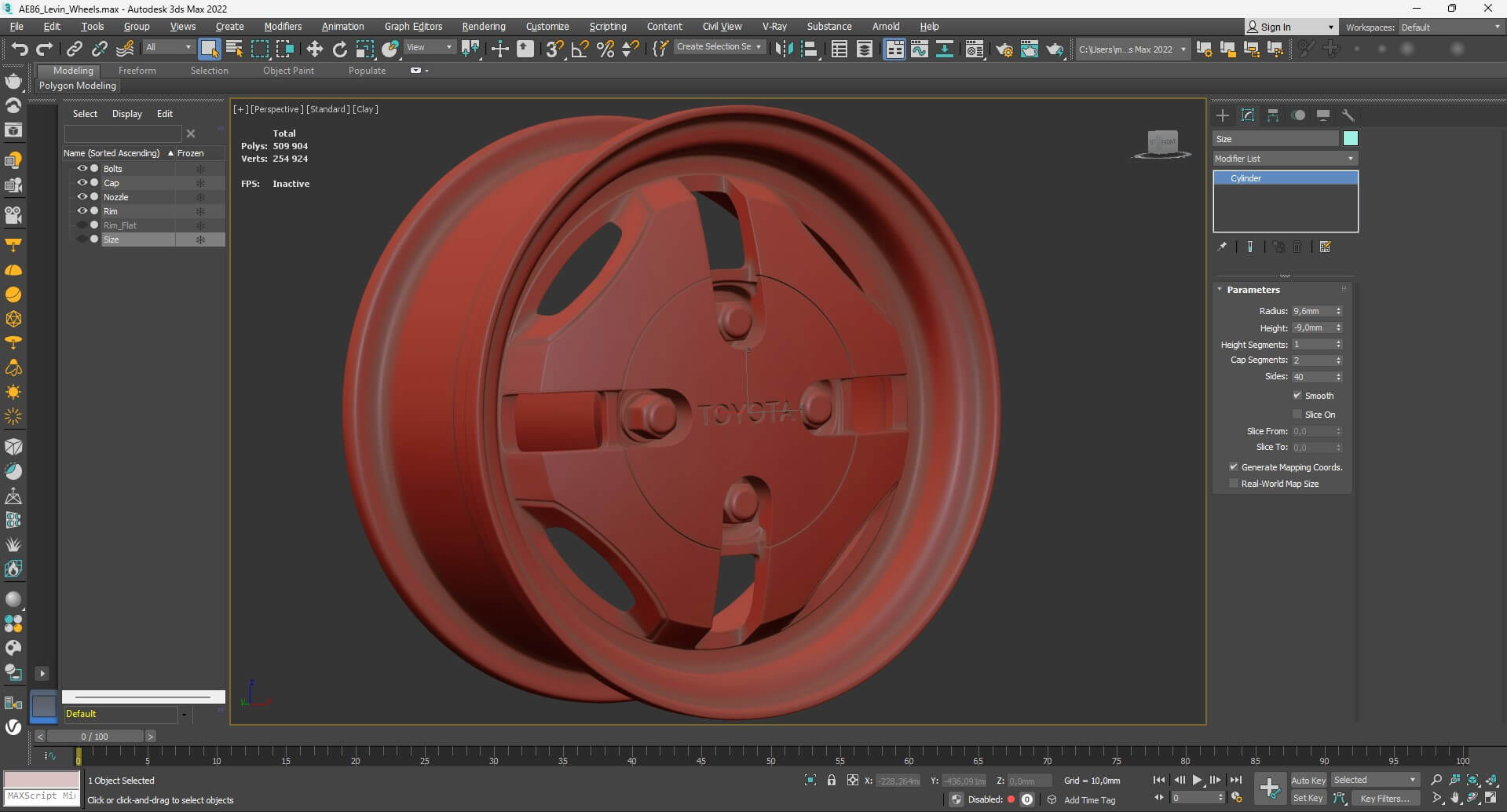 AE86 Levin Wheels - 3D Model by bayazoff