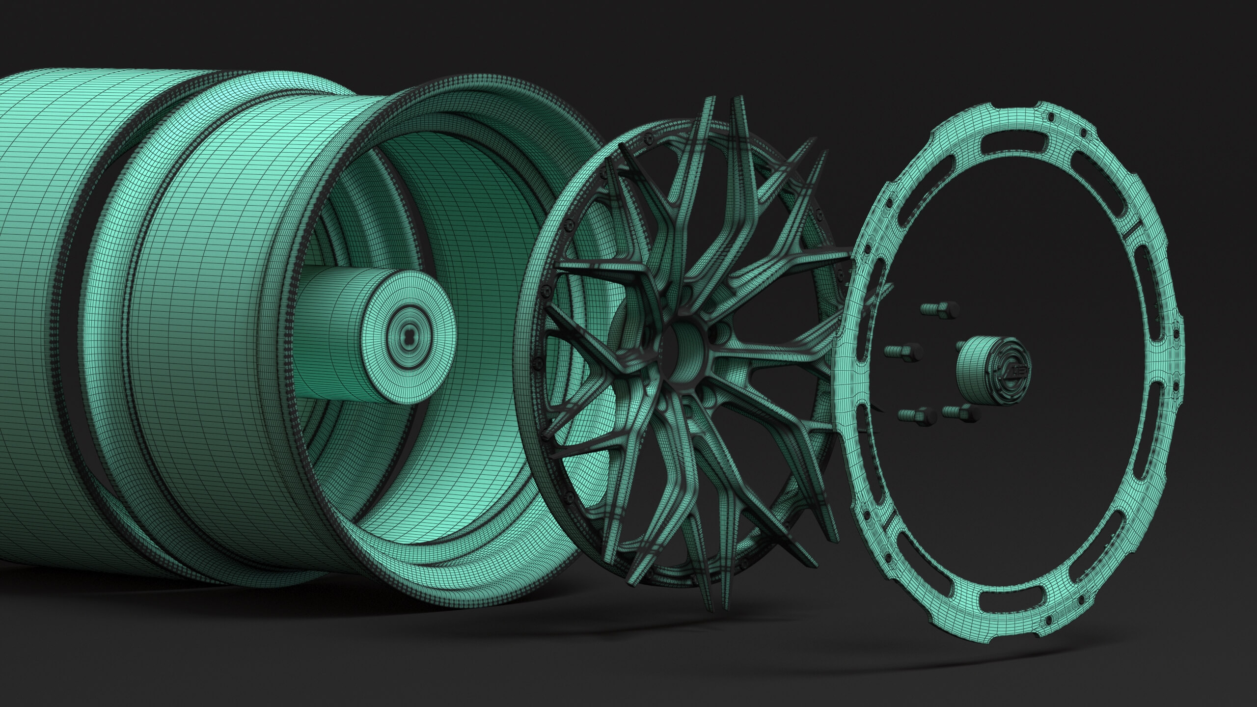 AL13 R80 Rim Printable - 3D Print Model by bayazoff