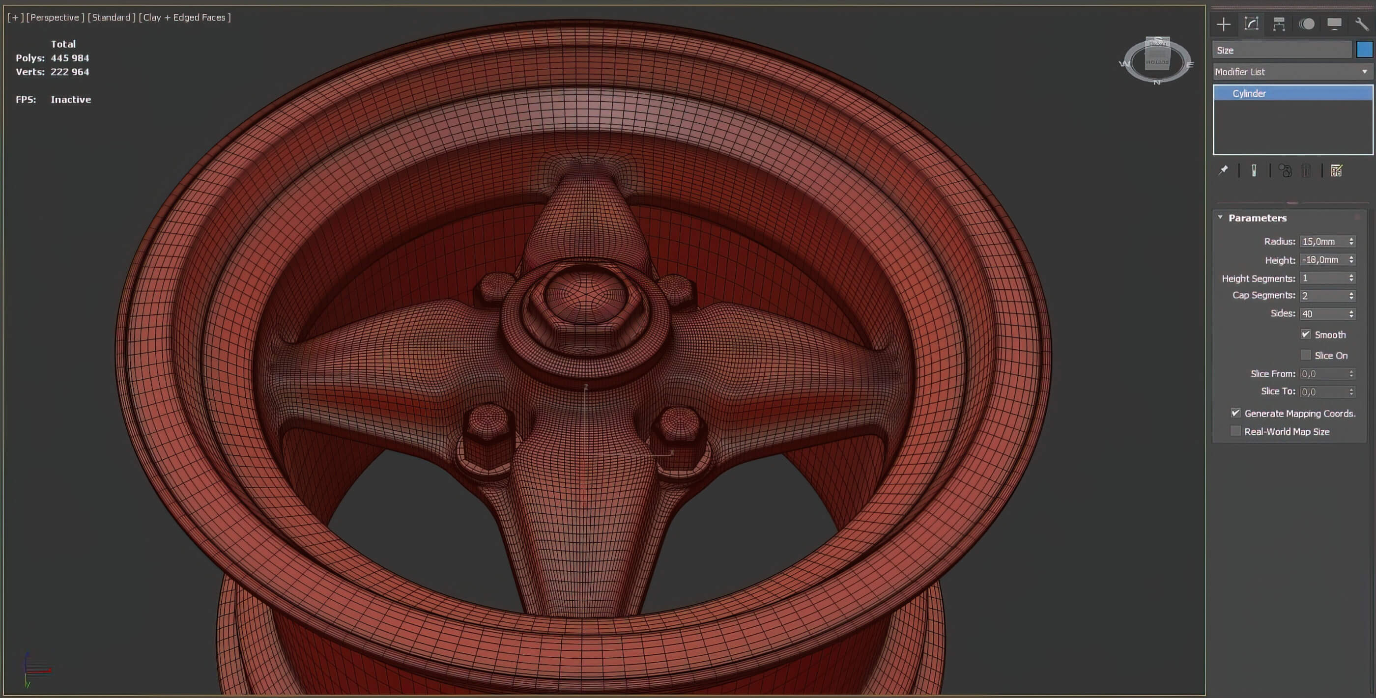 American Racing Le Mans Wheels - 3D Print Model by bayazoff