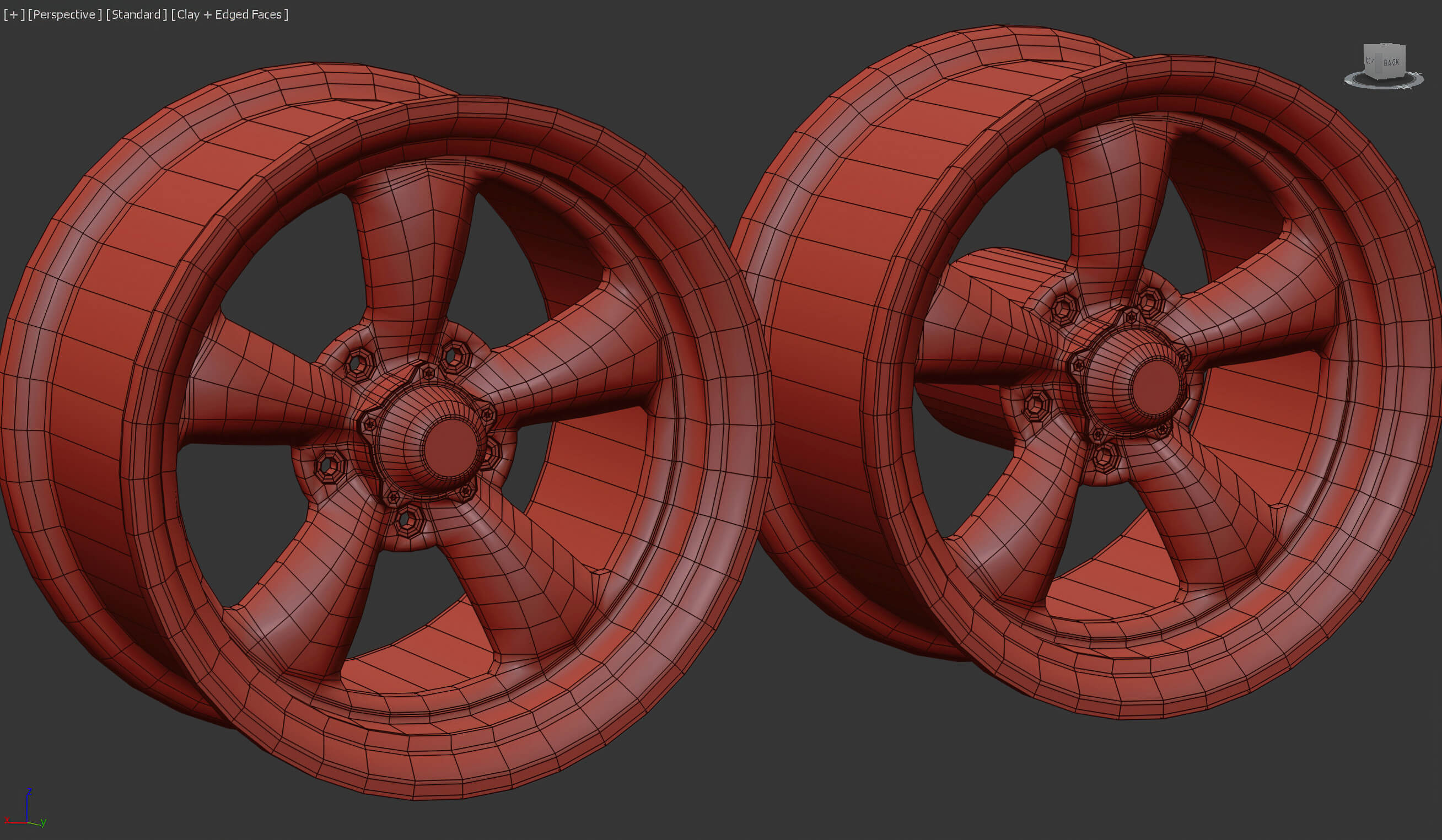 American Racing Torq Thrust II - 3D Model by bayazoff