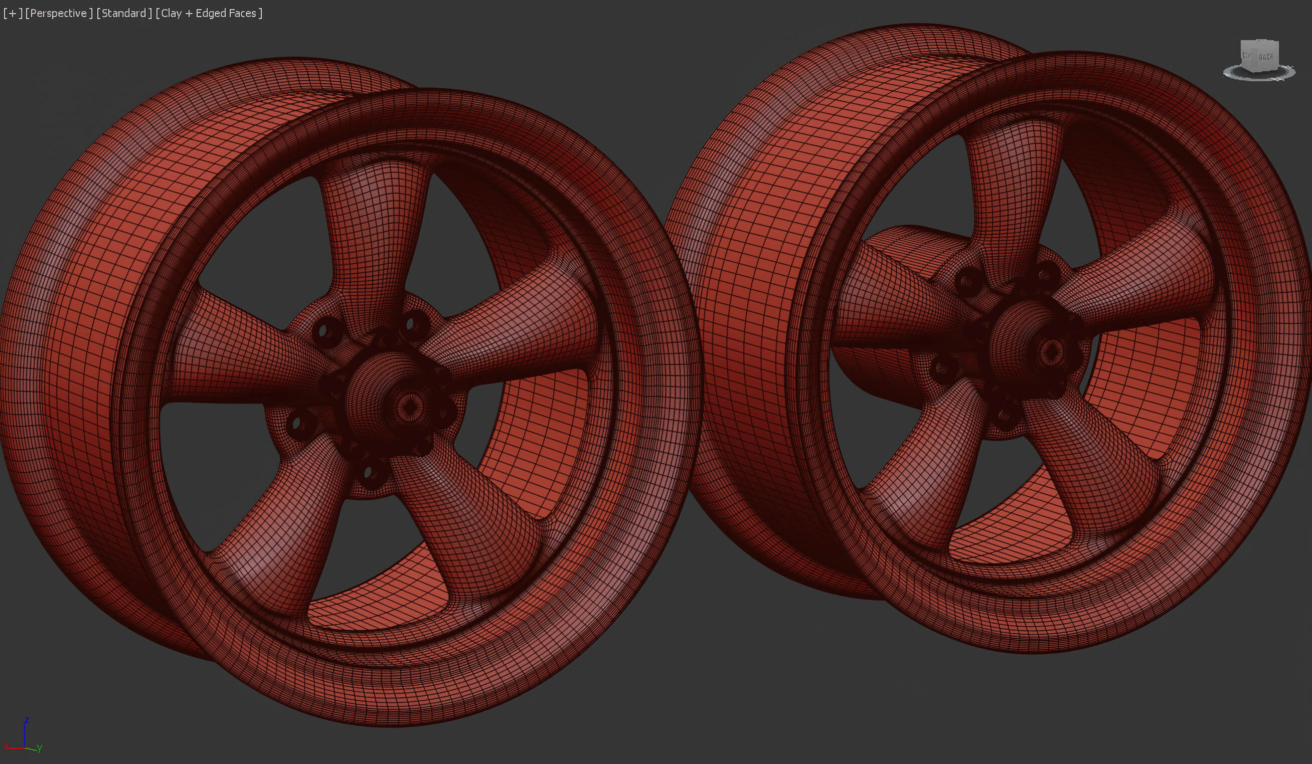 American Racing Torq Thrust II - 3D Model by bayazoff