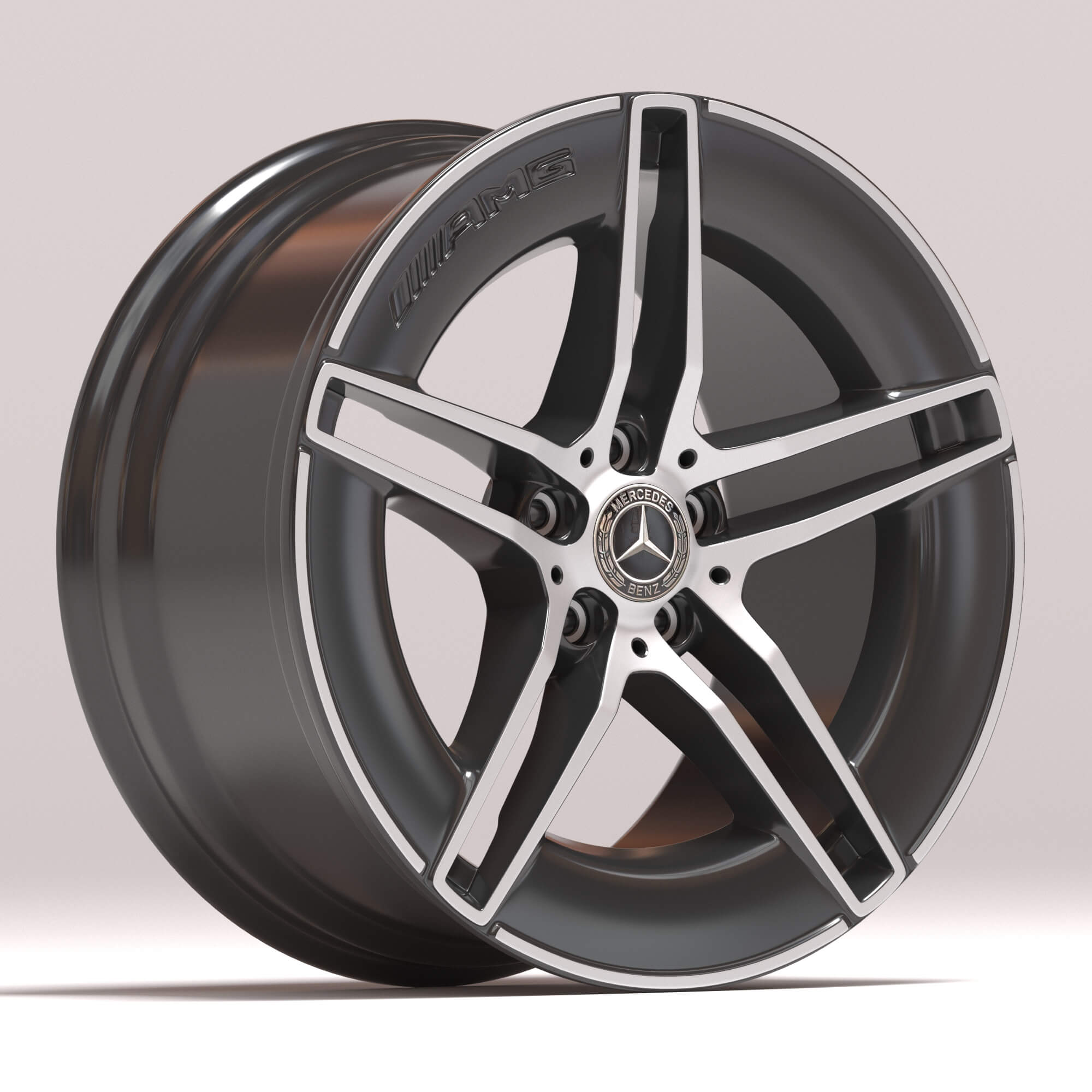 AMG S214 Wheels - 3D Model by bayazoff